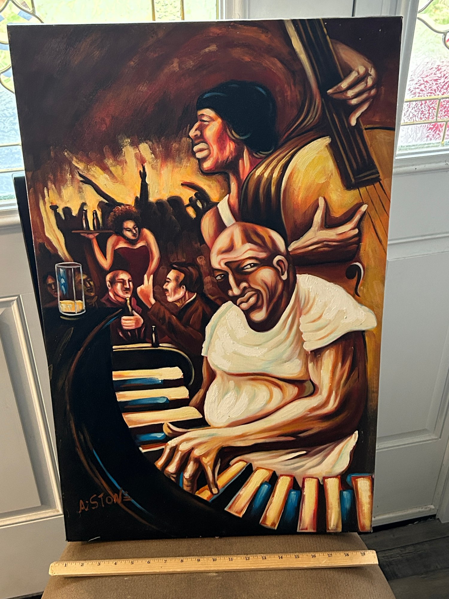 Artist Adam Stone Bourbon Street Original Painting #21611 ...