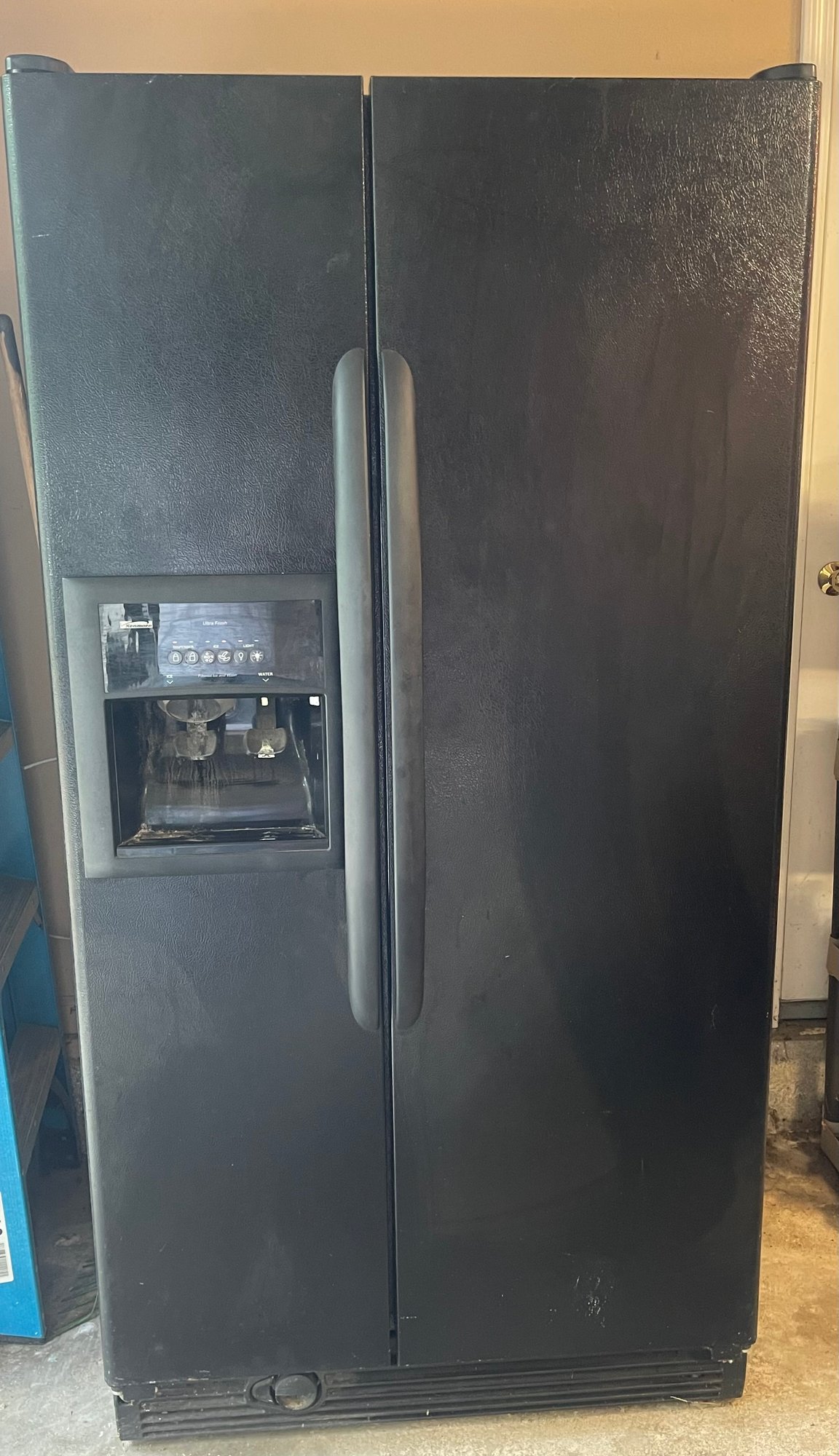 Black Kenmore Coldspot Side By Side Refrigerator Freezer With Ice Maker ...