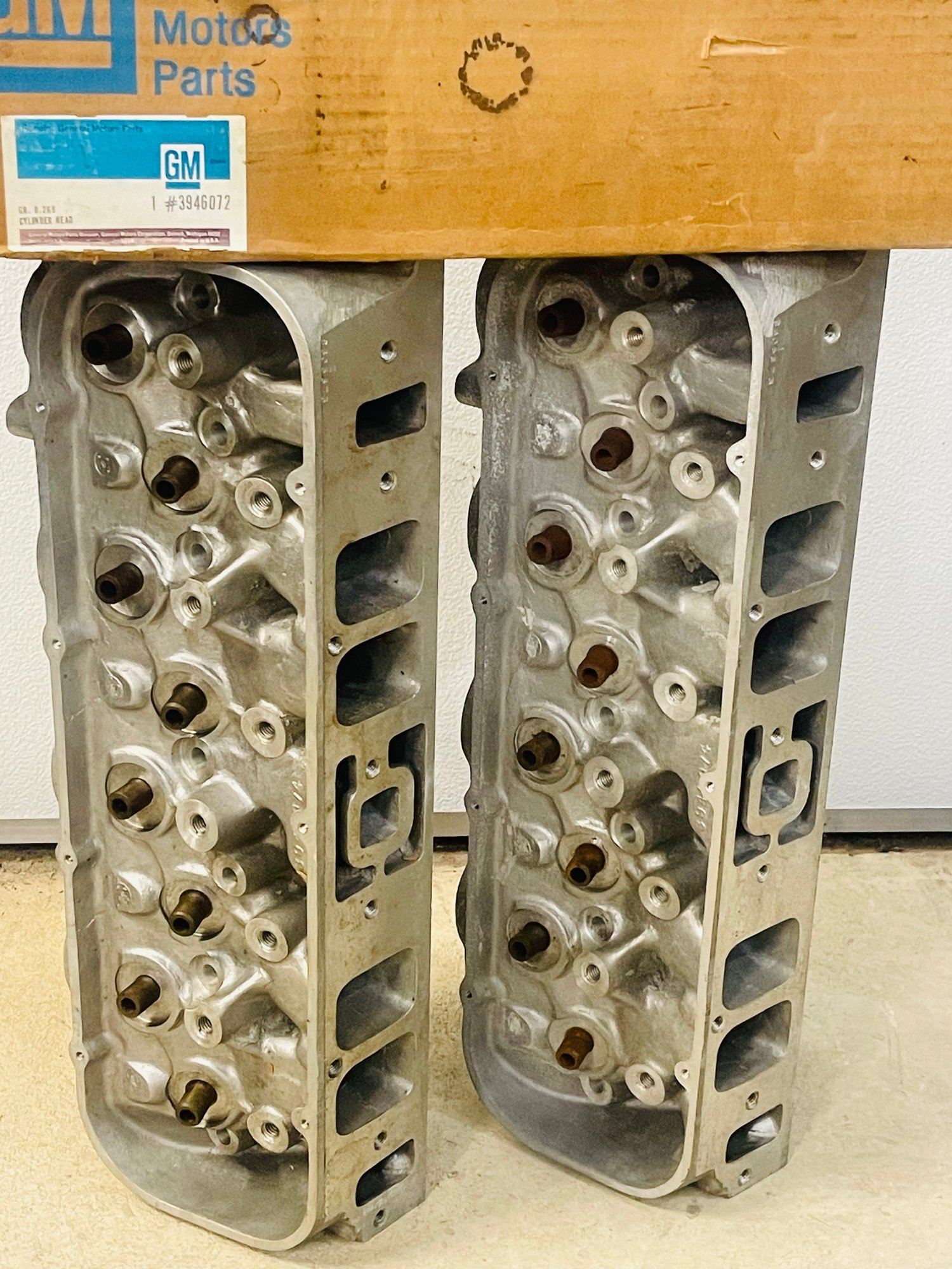 Rare NOS Set Chevrolet GM Winters 427 L88 Yenko BBC Aluminum Heads Part ...