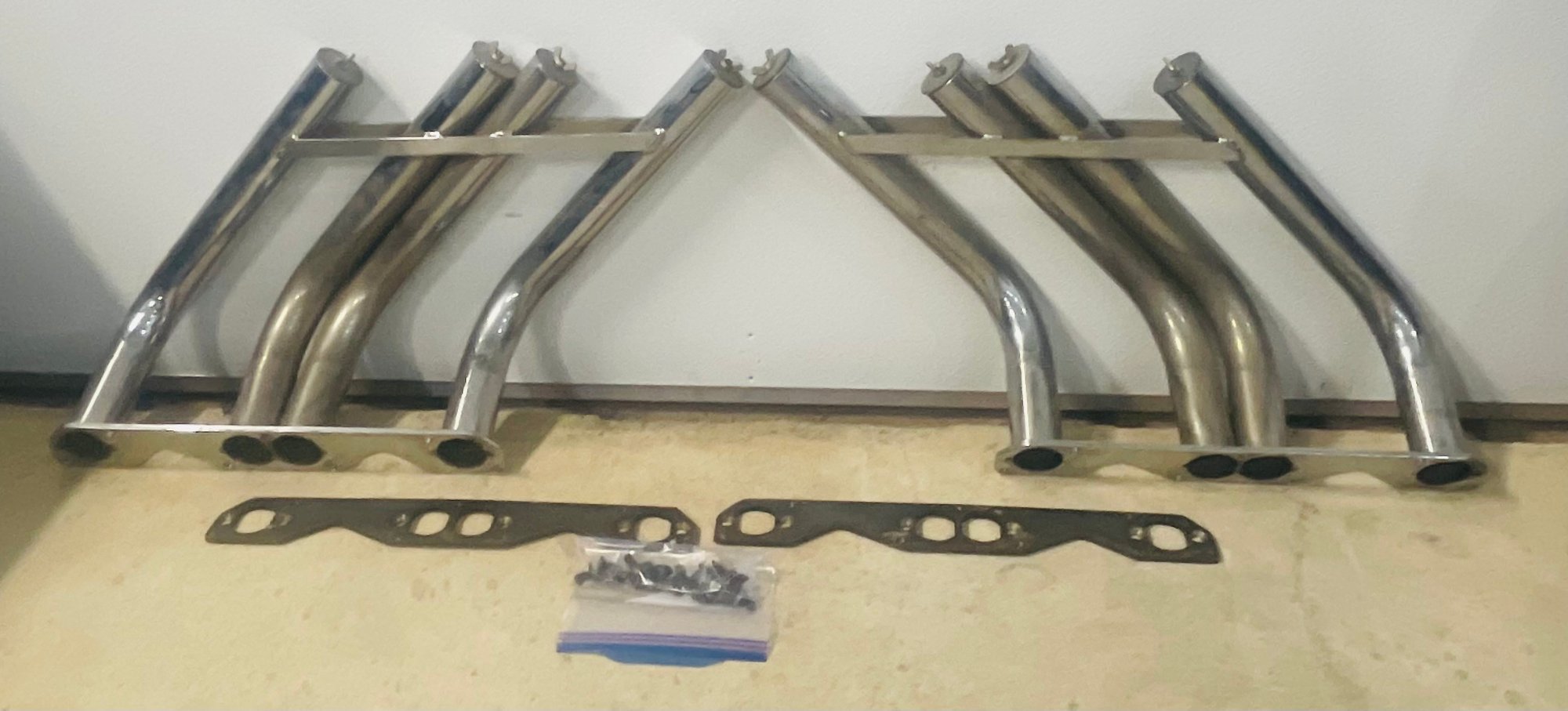 Vintage Original Drag Race Chrome Zoomie Headers SBC Chevrolet #2589 ...