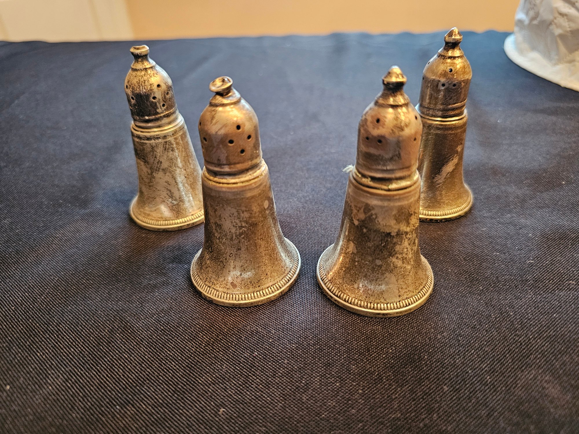 Pair Of Weighted Sterling Silver Salt And Pepper Shakers #8102 ...