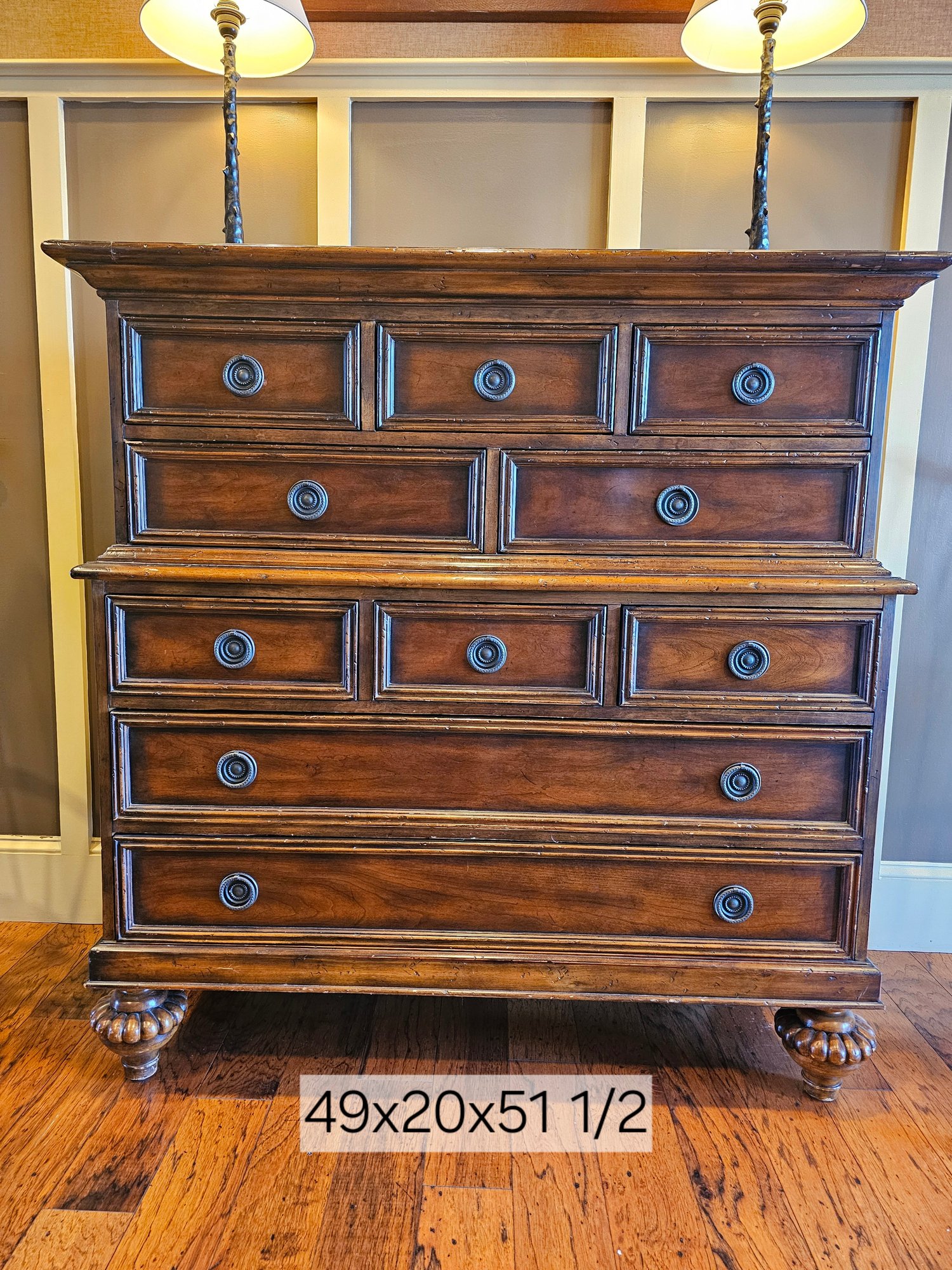 Handsome High Chest Of Drawers #8390 | Auctionninja.com