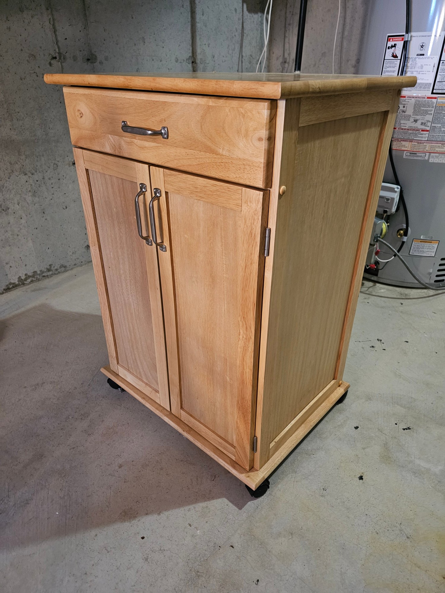 Lightweight Wood And Composite Storage Cabinet On Casters #8682 ...