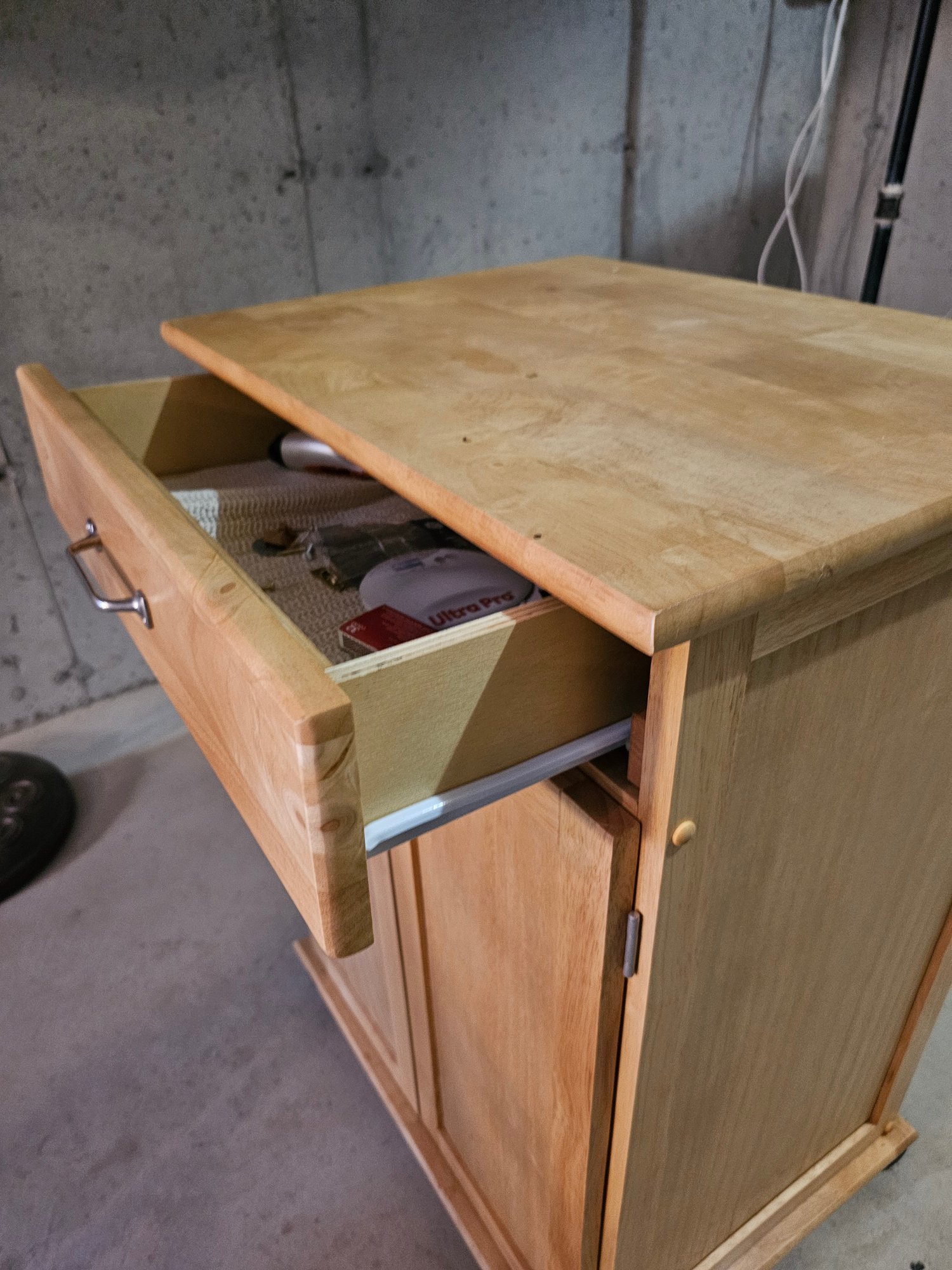 Lightweight Wood And Composite Storage Cabinet On Casters #8682 ...