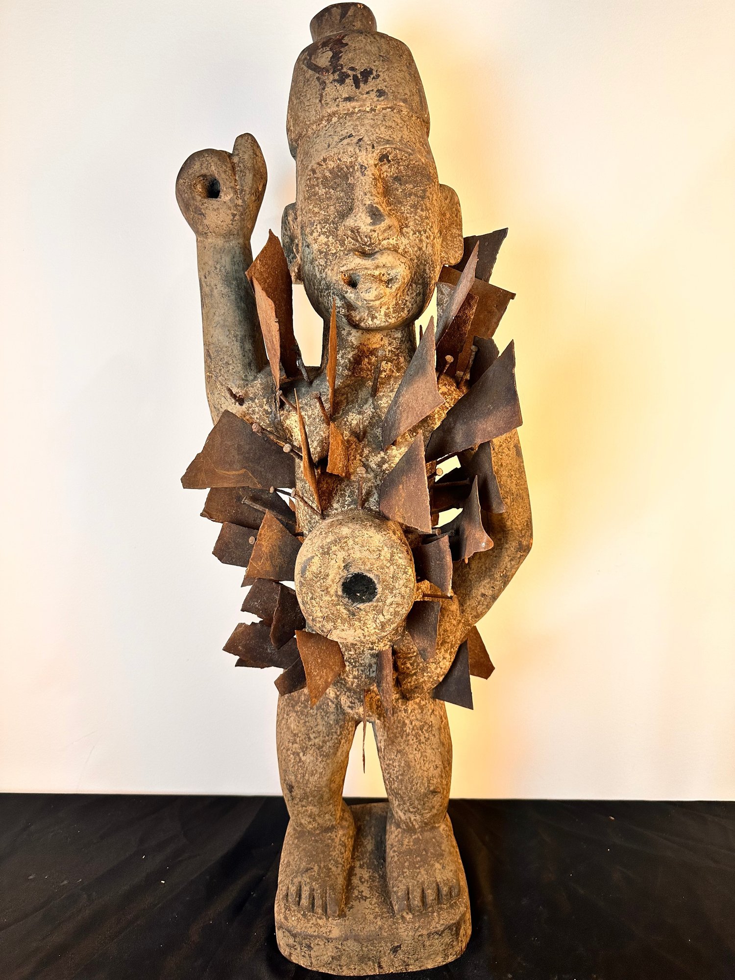 Wooden Kongo Power Figure "nkisi Nkondi" #11294 | Auctionninja.com