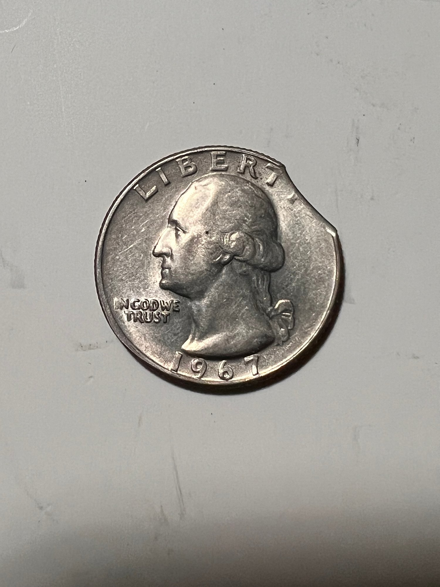 Error Coin: Clipped Usa Quarter .25 Mint Error #1952 | Auctionninja.com