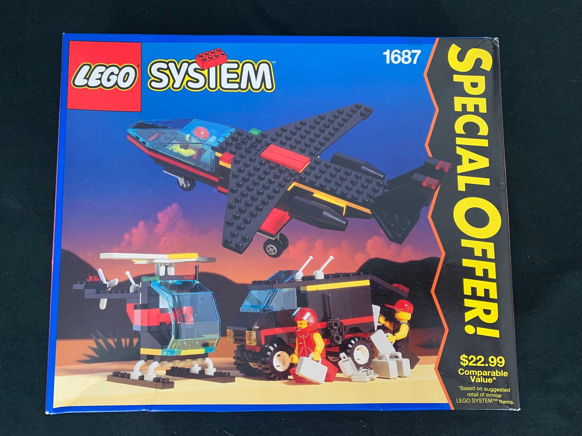 Lego Classic Town: Airport Midnight Transport Set 1687 Minifigures, Manual & Box #4149 ...