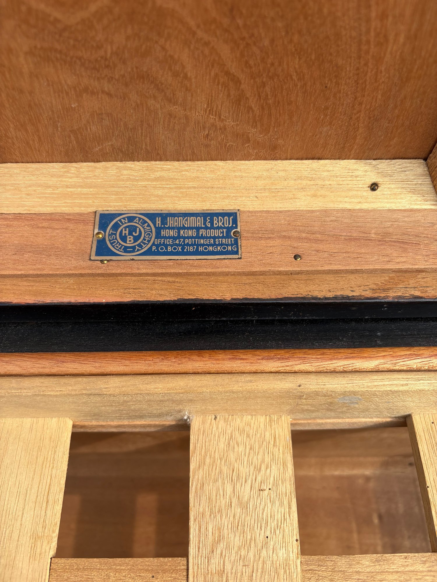 Chinese Cedar Chest H. Jhangimal & Bros #1975 | Auctionninja.com