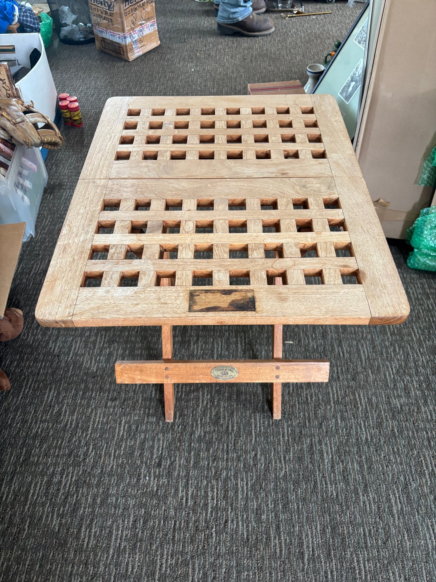 Jewels Of Java Folding Side Table #1947 | Auctionninja.com