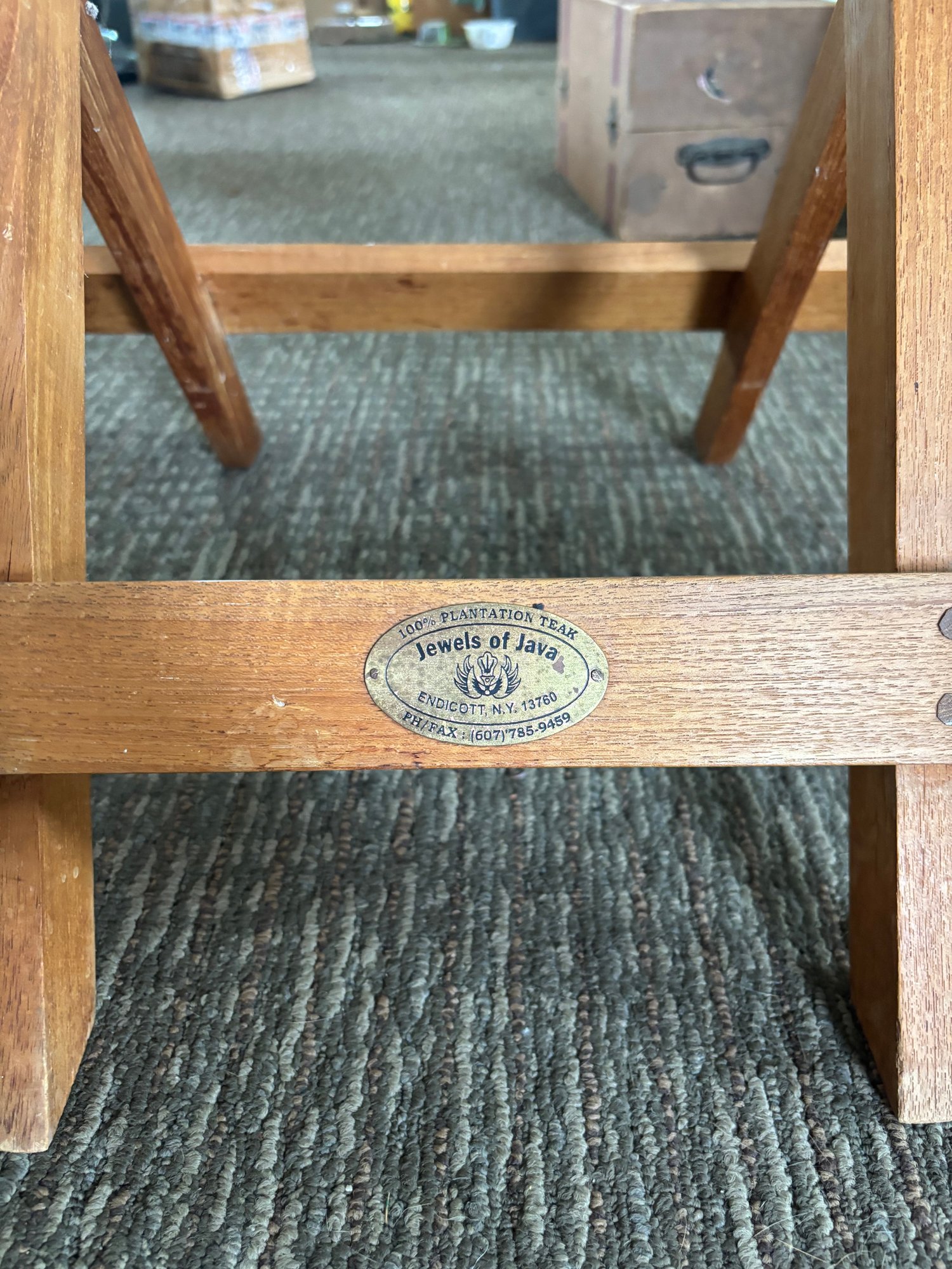 Jewels Of Java Folding Side Table #1947 | Auctionninja.com