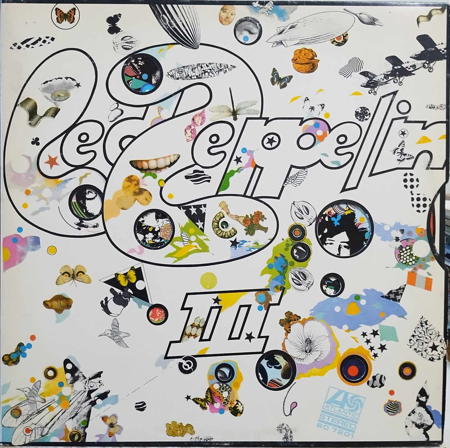 1974 REISSUE LED ZEPPELIN III VINYL RECORD SD 7102 ATLANTIC RECORDS ...