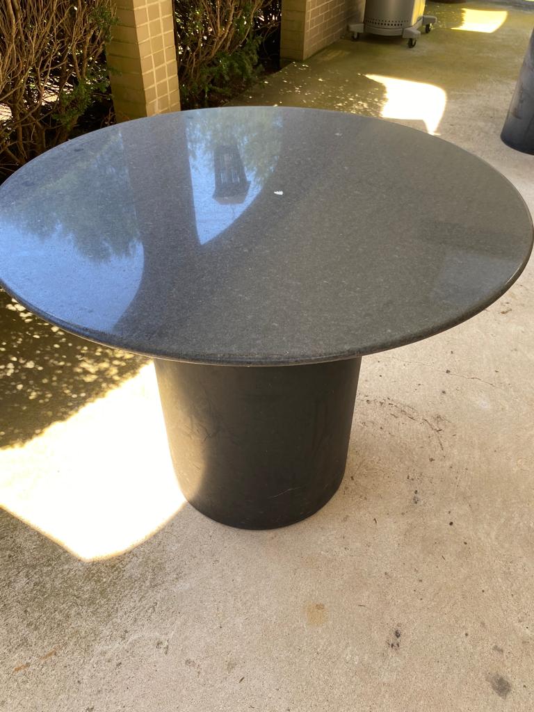 Bar Table Indoor Or Outdoor With Metal Bass Marble Top 30x36 One Out Of ...