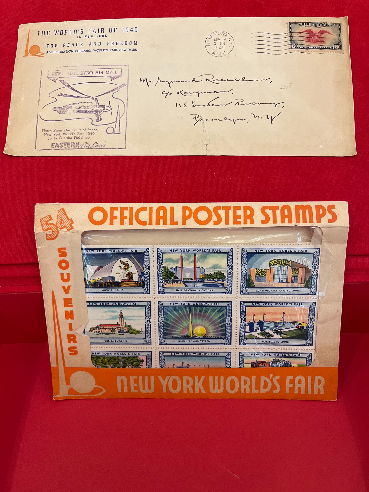 1939 New York Worlds 1st Flight Cover And Stamps #1386 | Auctionninja.com