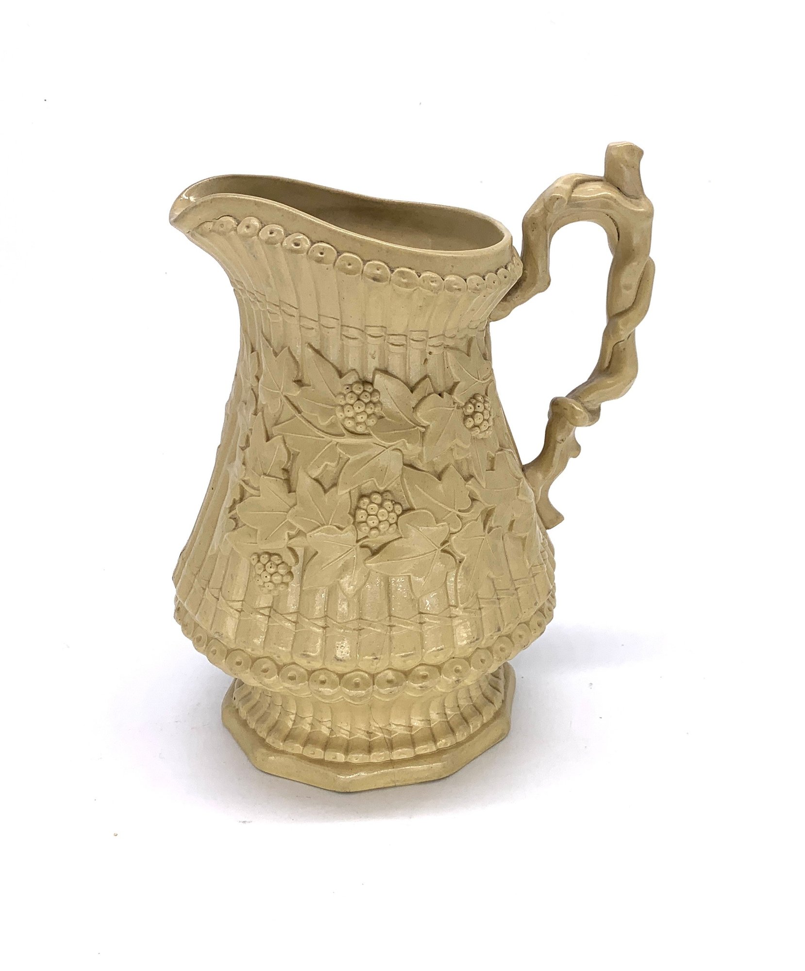 Antique Ridgway & Abbington Sylvan Berry & Ivy Raised Relief Pitcher ...