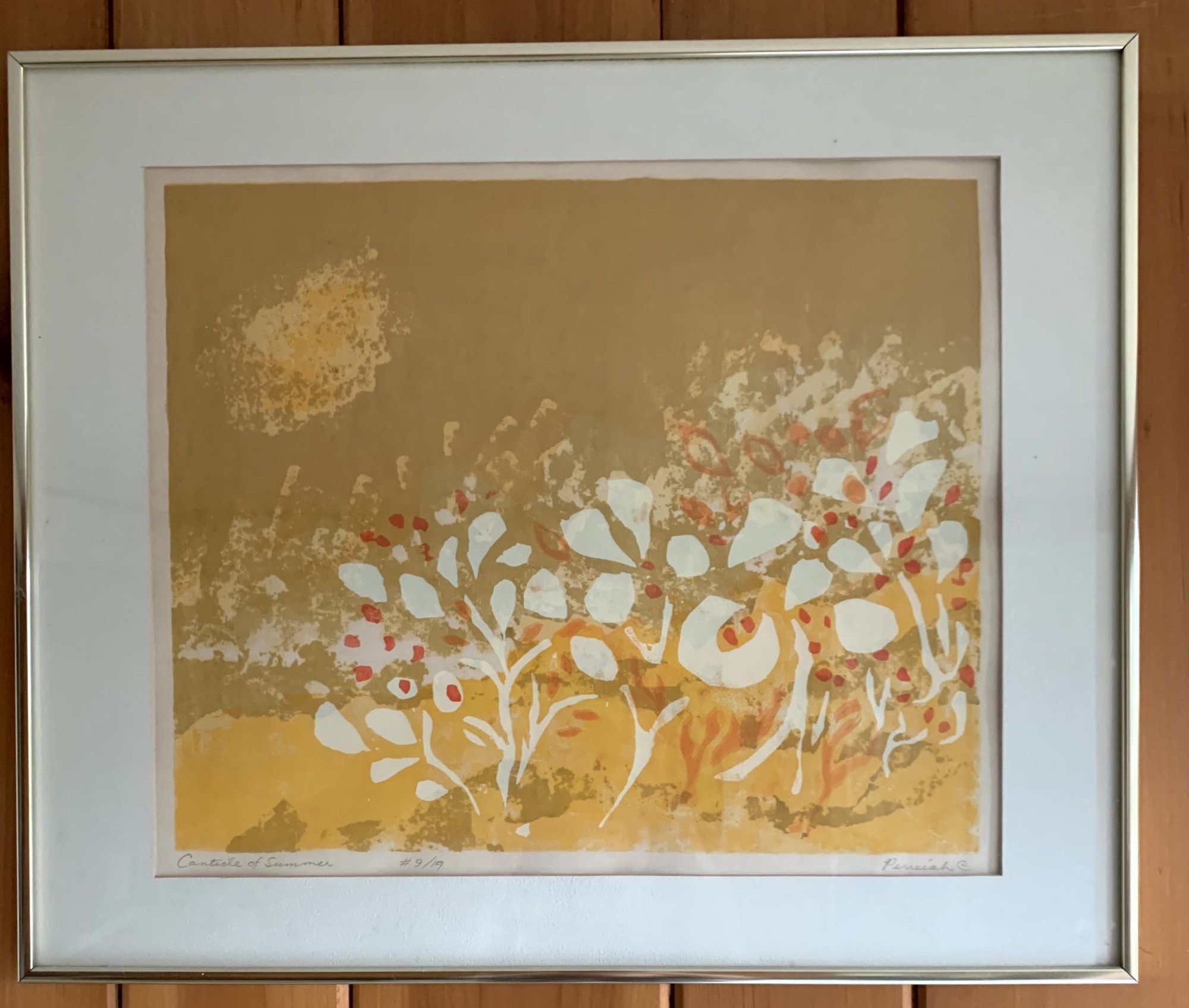 Grace Perreiah Serigraph "Canticle Of Summer" (EM41) #4096 ...