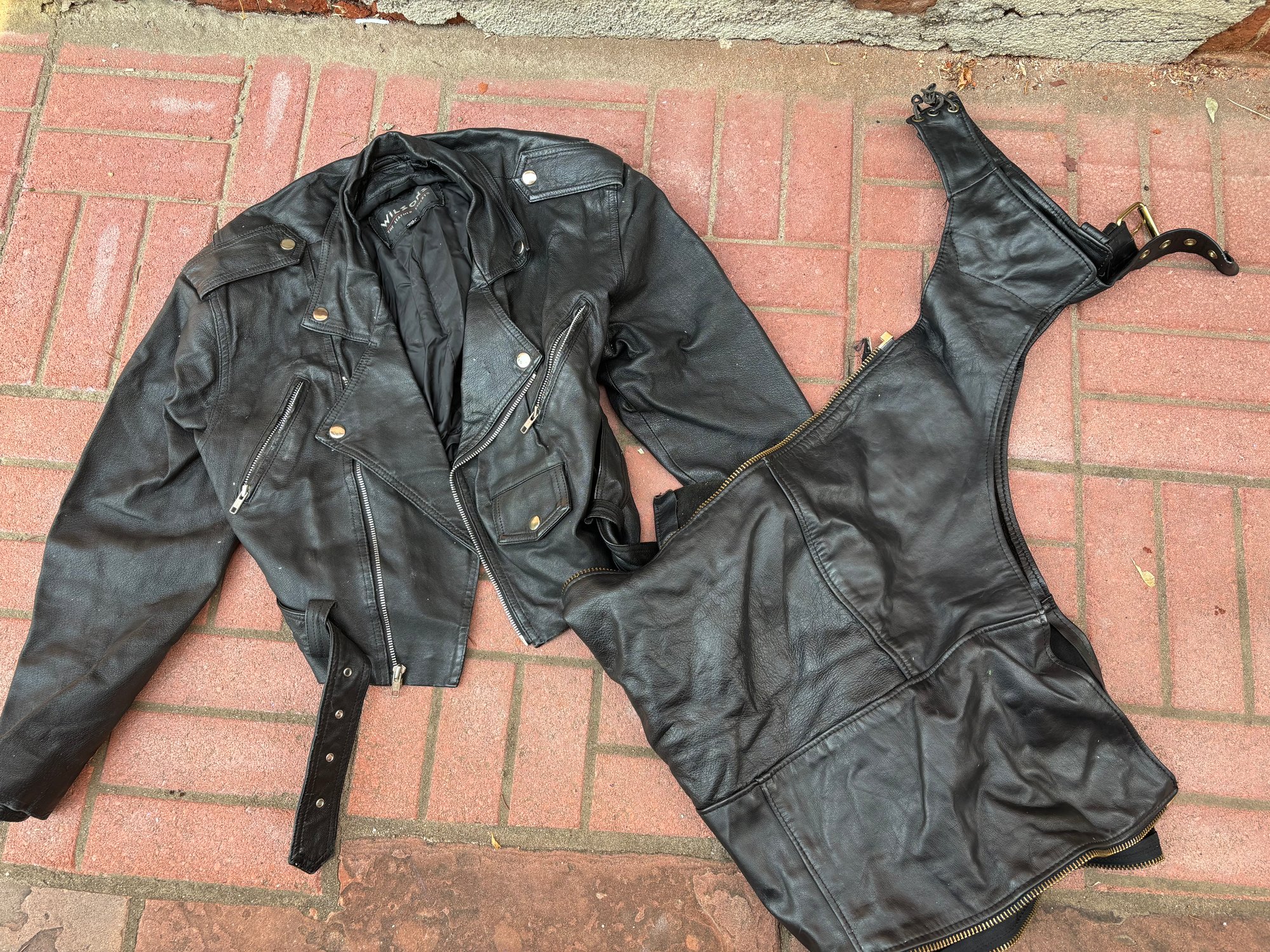 Leather Jacket And Chaps #3132 | Auctionninja.com