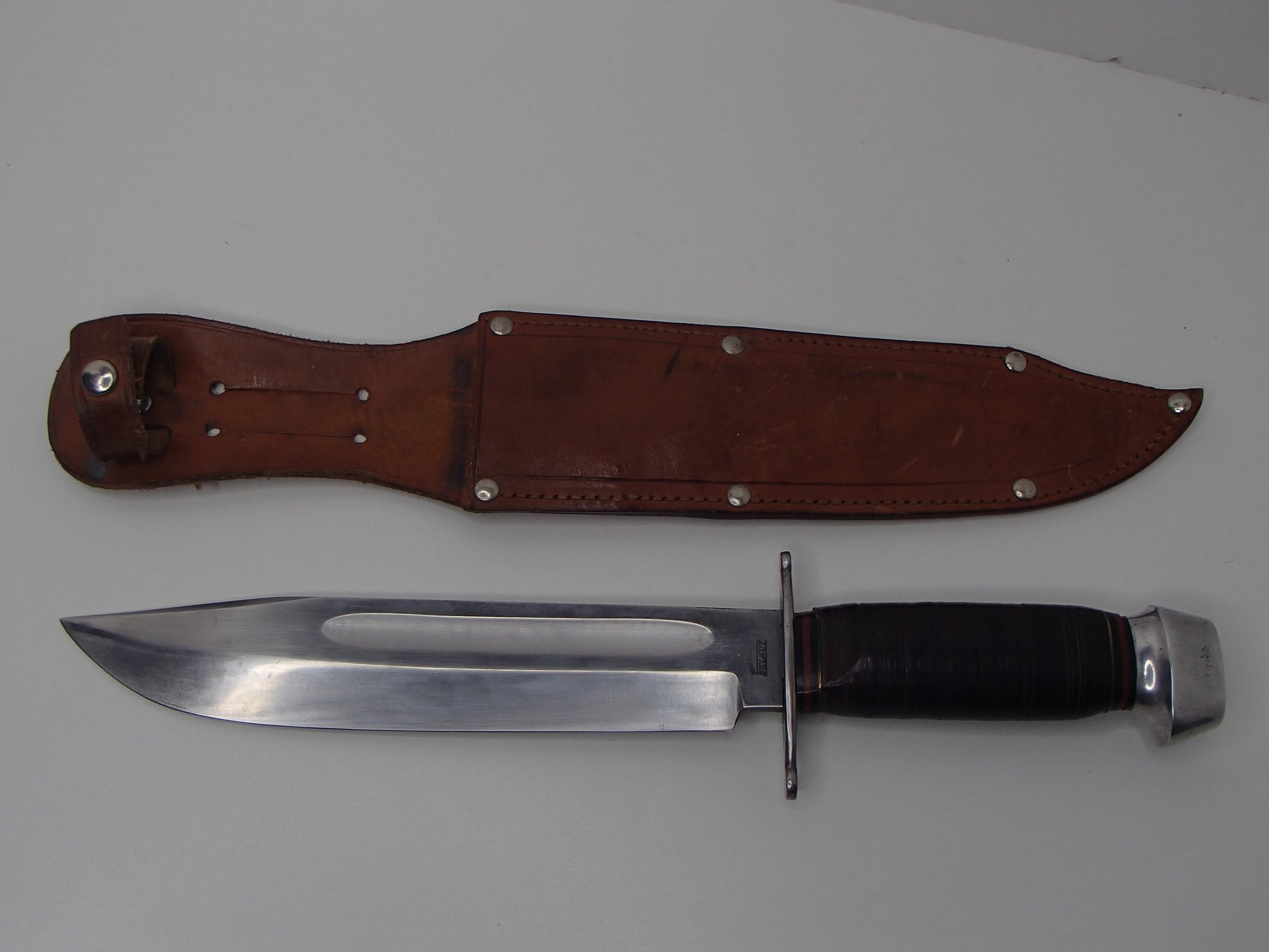 Graef & Schmidt Welkut 8" Fixed Blade Knife With Leather Sheath #4451 ...