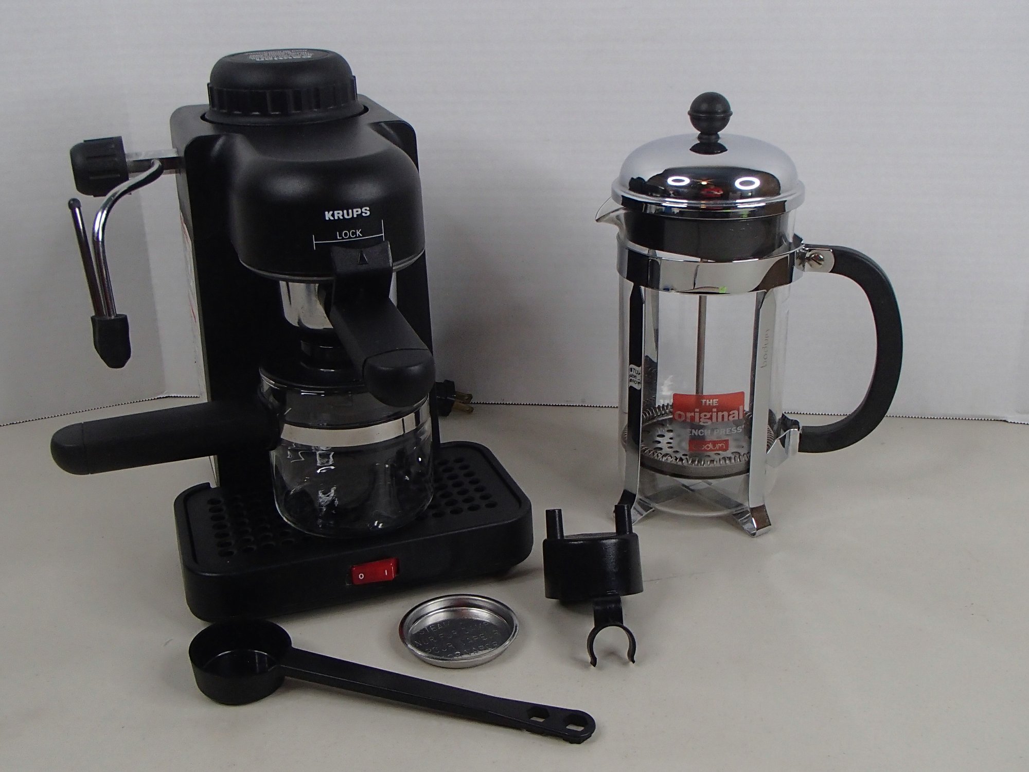 Bodum Coffee Press And Krups Expresso Machine #6299 | Auctionninja.com