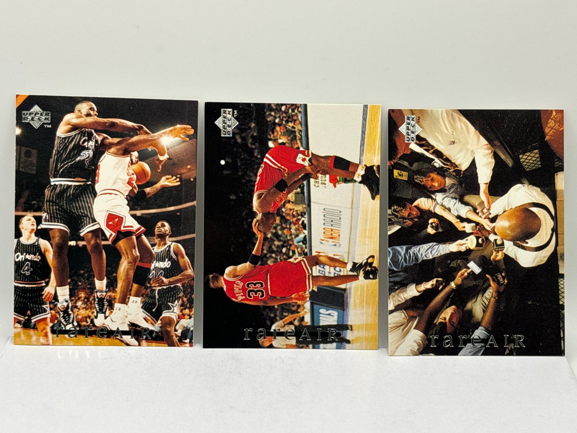 MINT 1997 UPPER DECK RARE AIR FRESH SET BREAK MICHAEL JORDAN CARD 17,19 ...