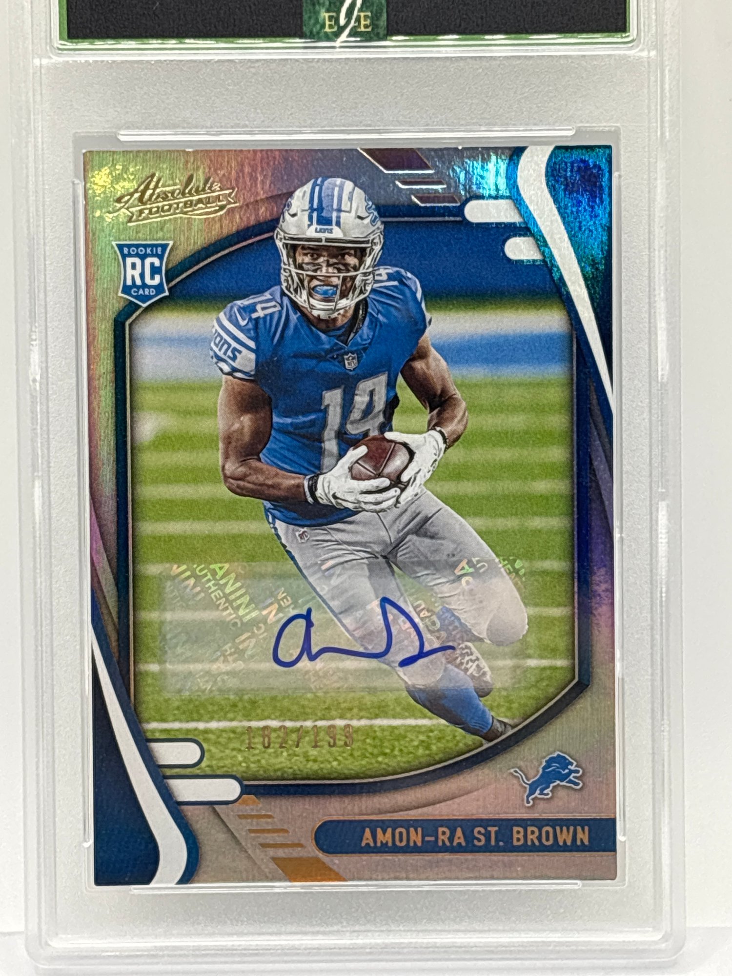 182/199!! 2021 PANINI ABSOLUTE #131 AMON ST BROWN SIGNATURE SPECTRUM ...