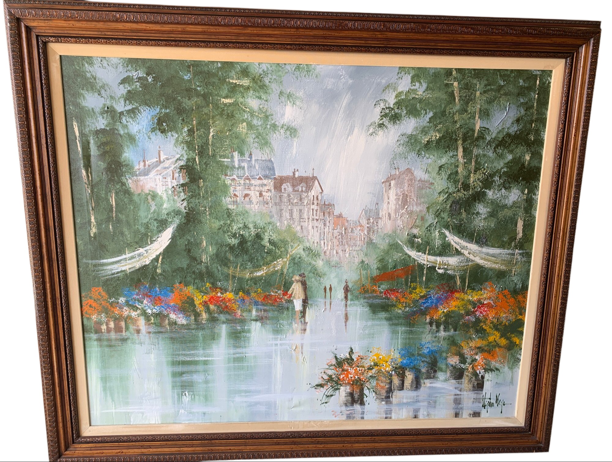 Stephen Kaye Original Oil Framed #11910 | Auctionninja.com