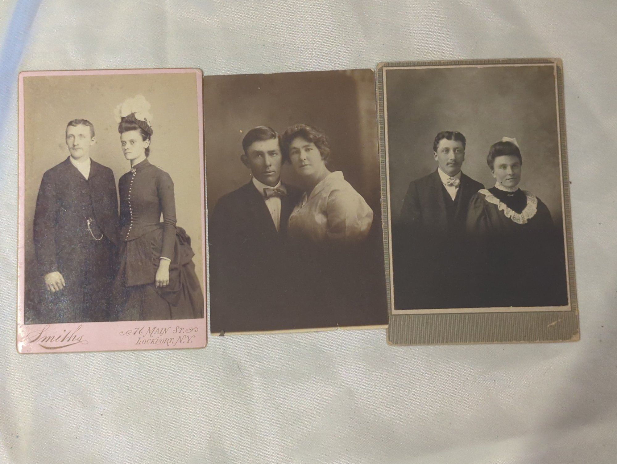 Instant Relatives! Three Couples - Two Victorian Era Cabinet Cards And ...