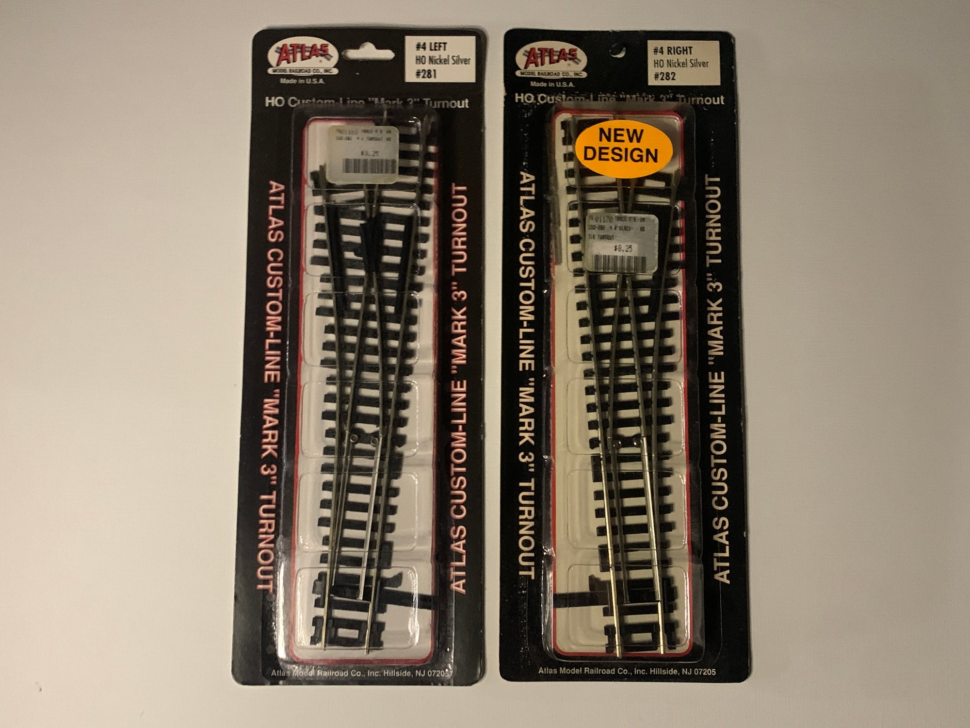 #4 Left And Right HO Nickel Silver Atlas Custom-Line "Mark 3" Turnouts ...