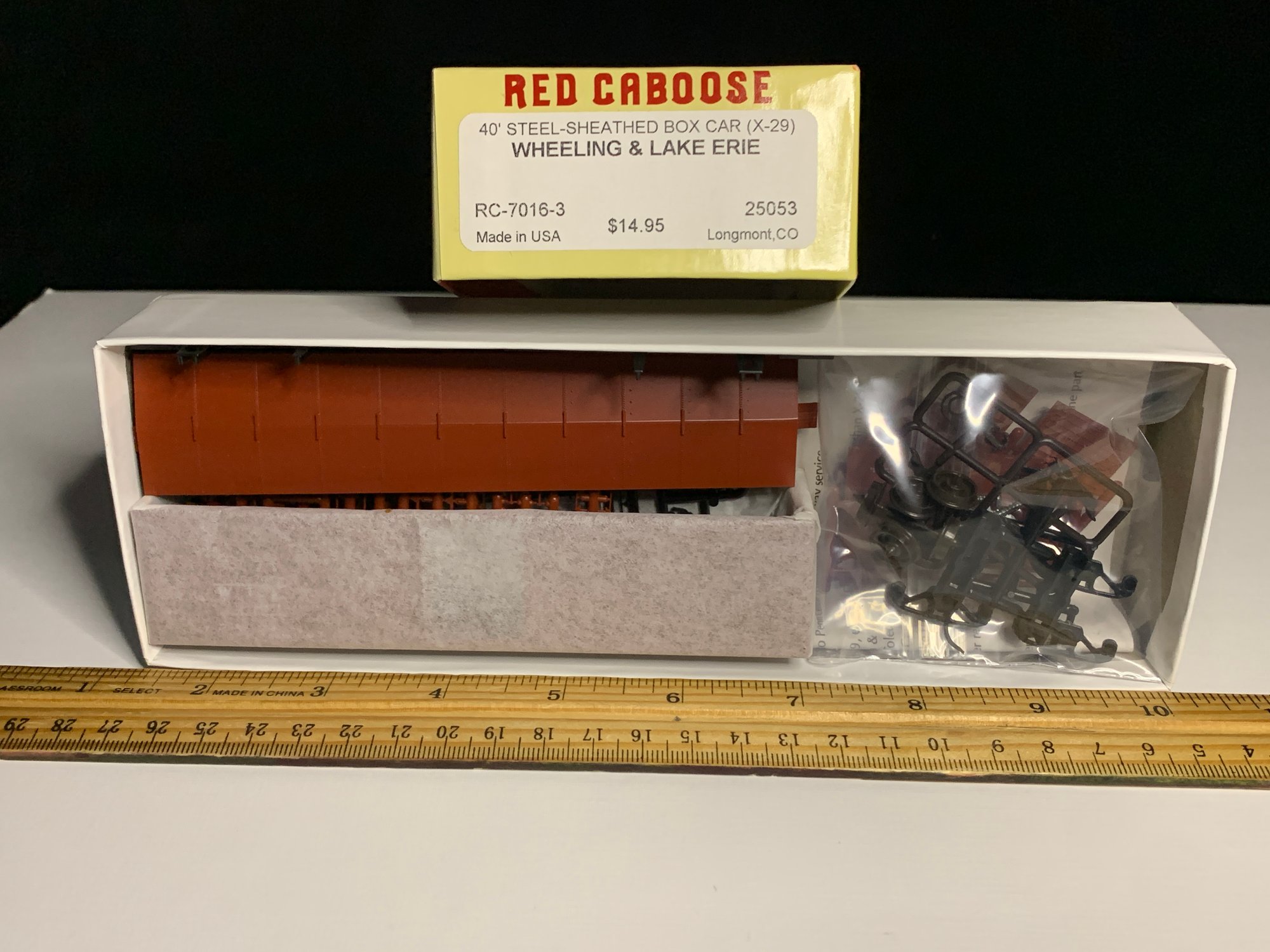 Red Caboose - HO Scale - Wheeling & Lake Erie 40' Steel-Sheathed Model ...