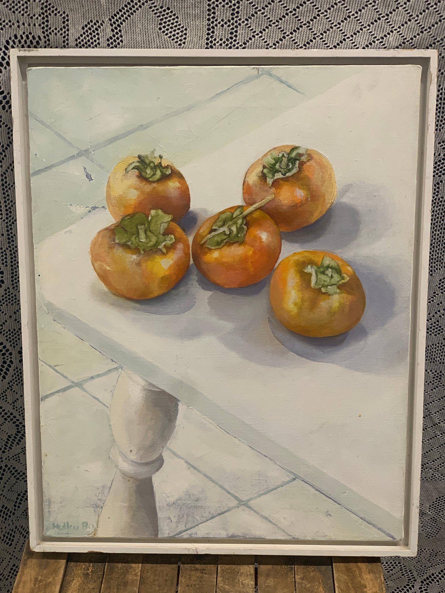 Persimmons Watercolor Print #5858 | Auctionninja.com