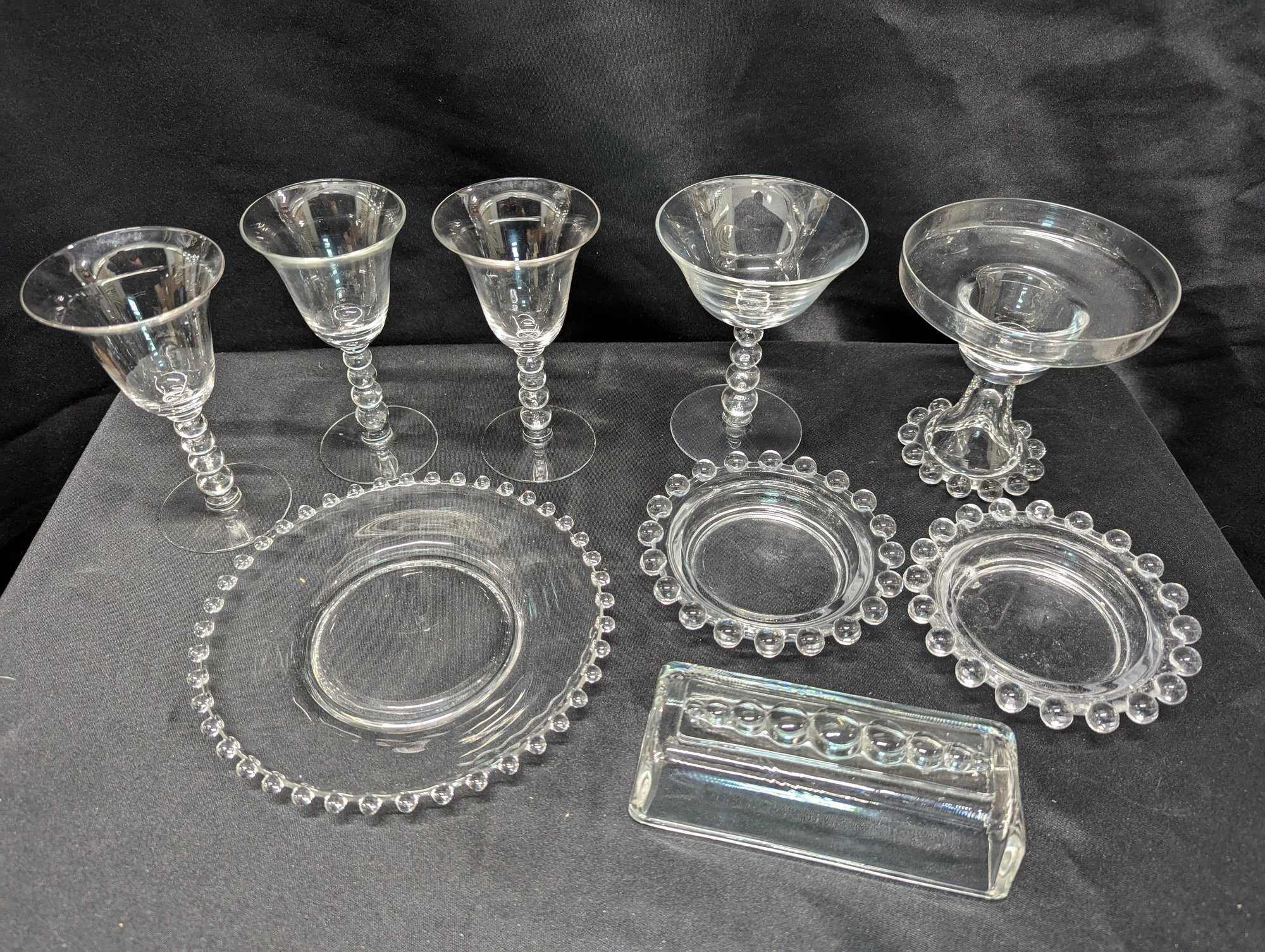Various PIECES OF Imperial GLass CANDLEWICK Depression Era Elegant ...
