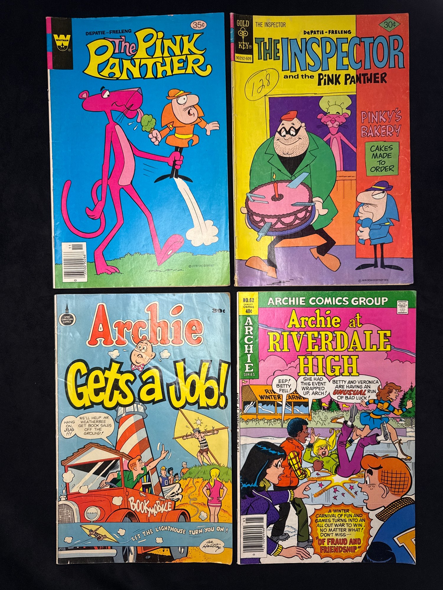 Vintage Pink Panther And Archie Comic Books 1976 1977 1978 1979 #6910 ...