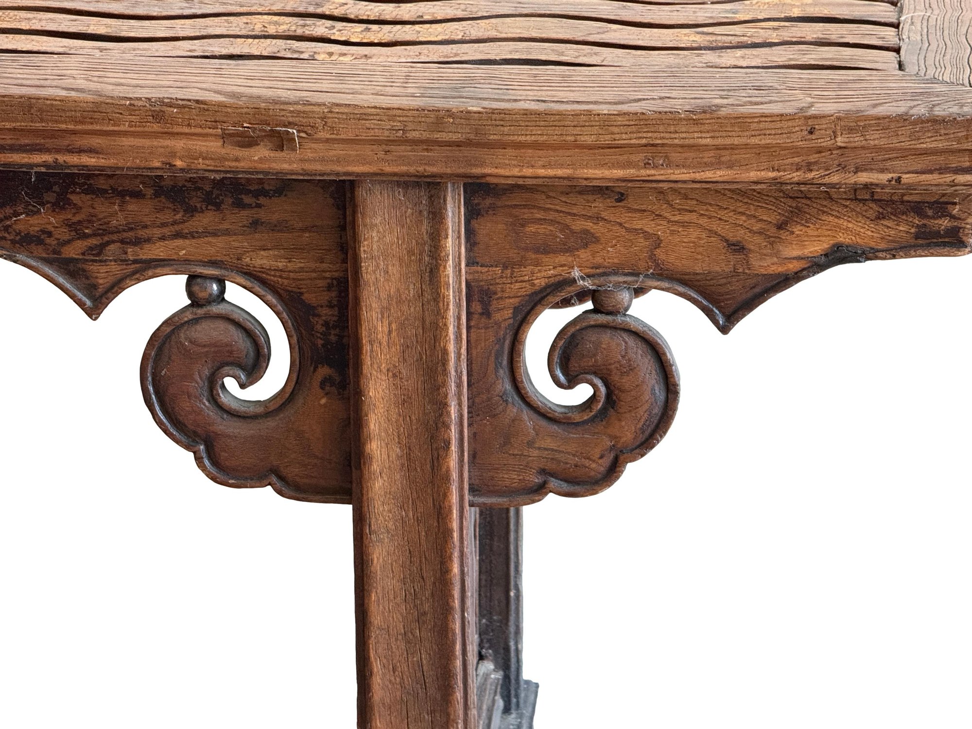 Long, Teak Alhambra Style Temple Bench #4169 | Auctionninja.com