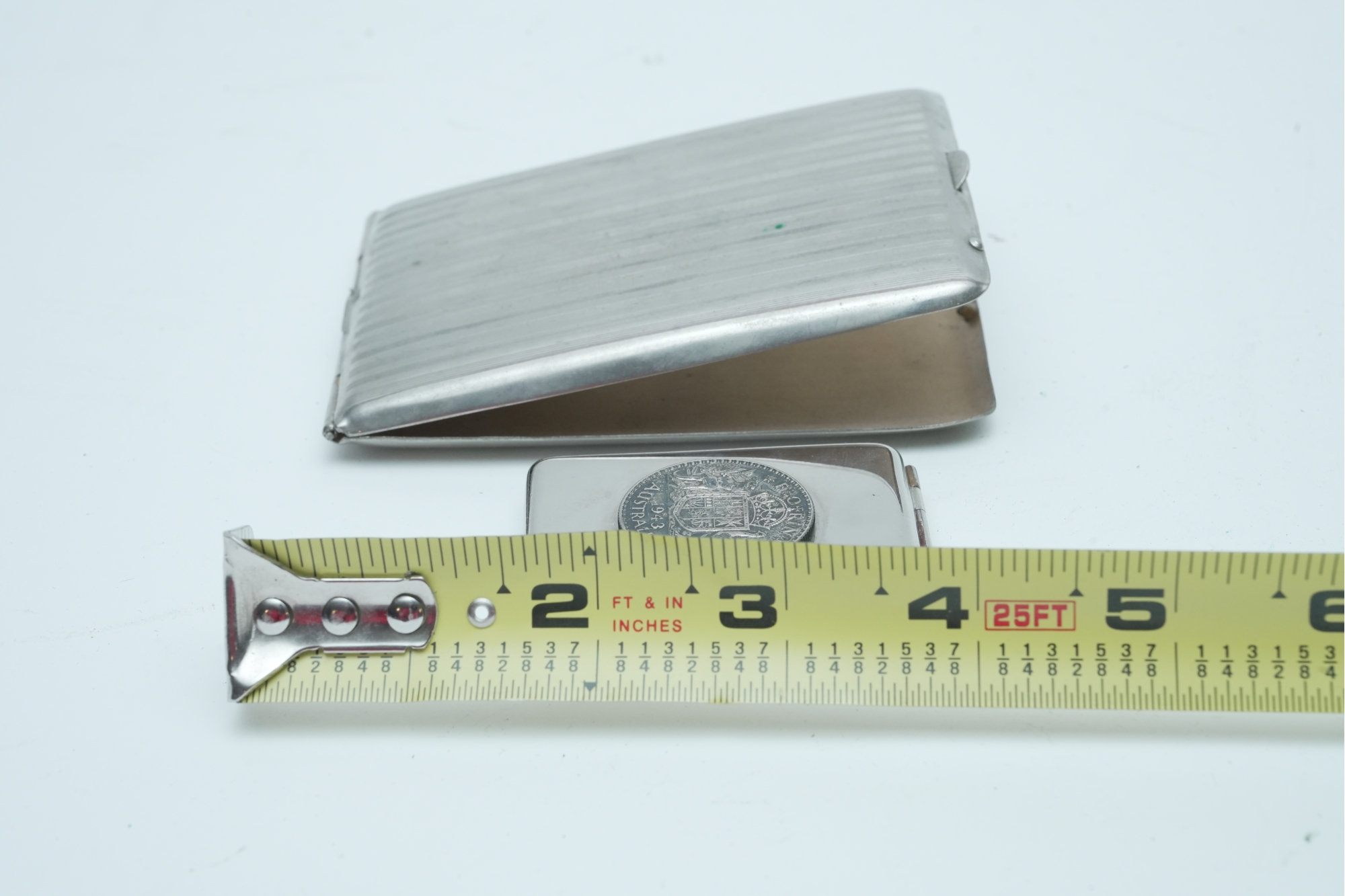 Pair Of Gilt Metal Cigarette And Match Cases #91464 | Auctionninja.com