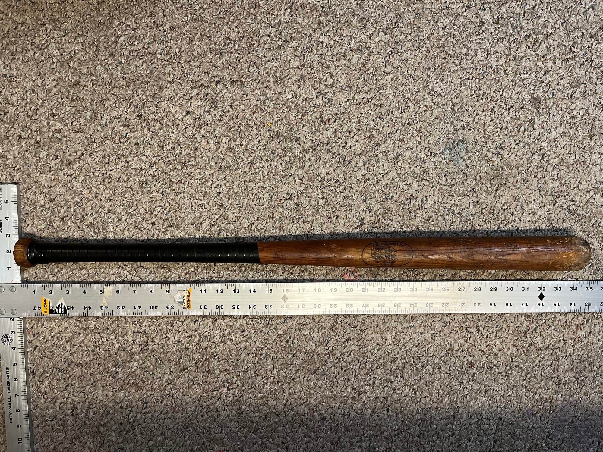 Vintage Old Wooden Baseball Bat - ECI Napanoch NY #84753 | Auctionninja.com