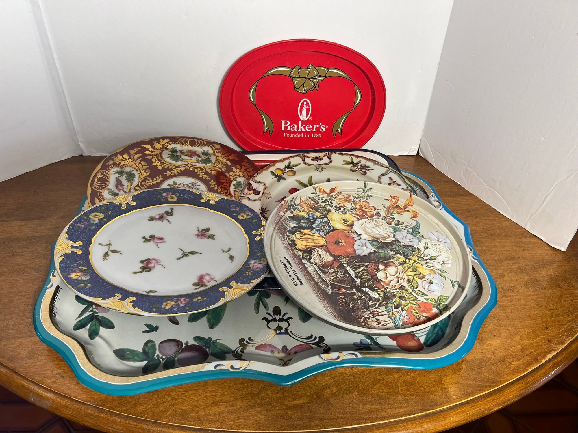 K2/ 8pcs - Assorted Tin Trays And Plates: Metropolitan Museum Of Art NY ...