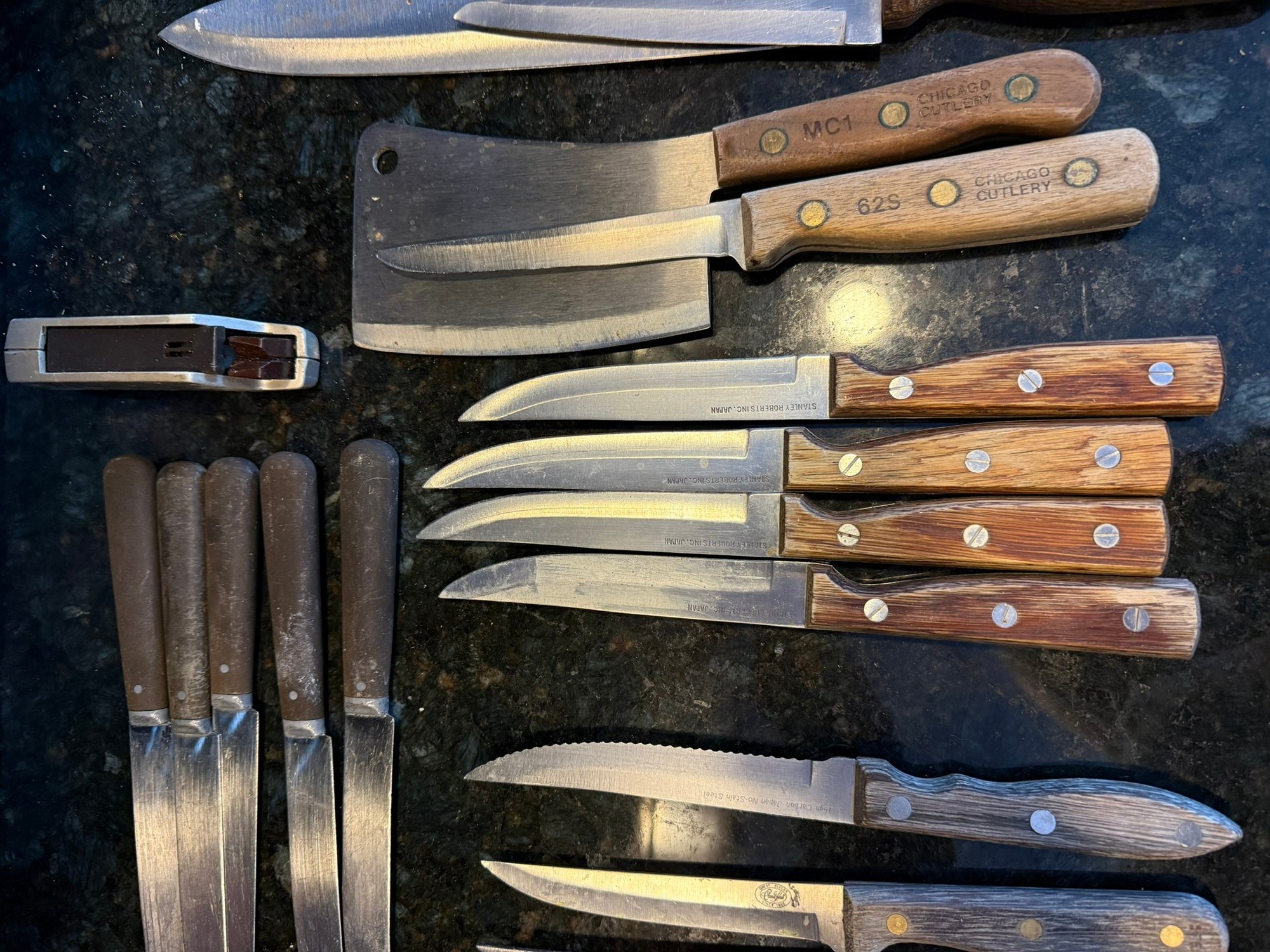 K1/ Drawer - Assorted Sharp Knives: Chicago Cutlery, Stanley Robert ...