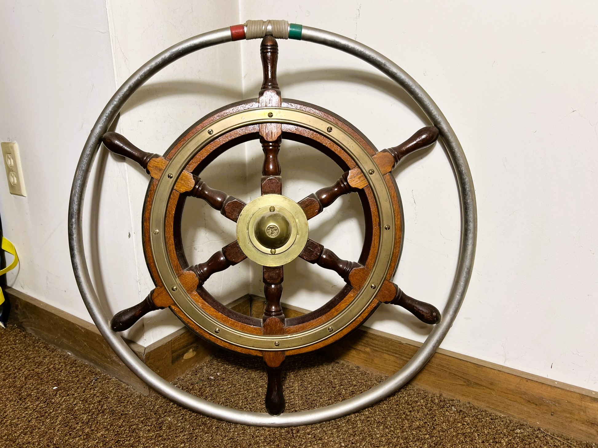 CB/ Vintage Nautical Boat Ships Wheel - Simpson Lawrence, England ...