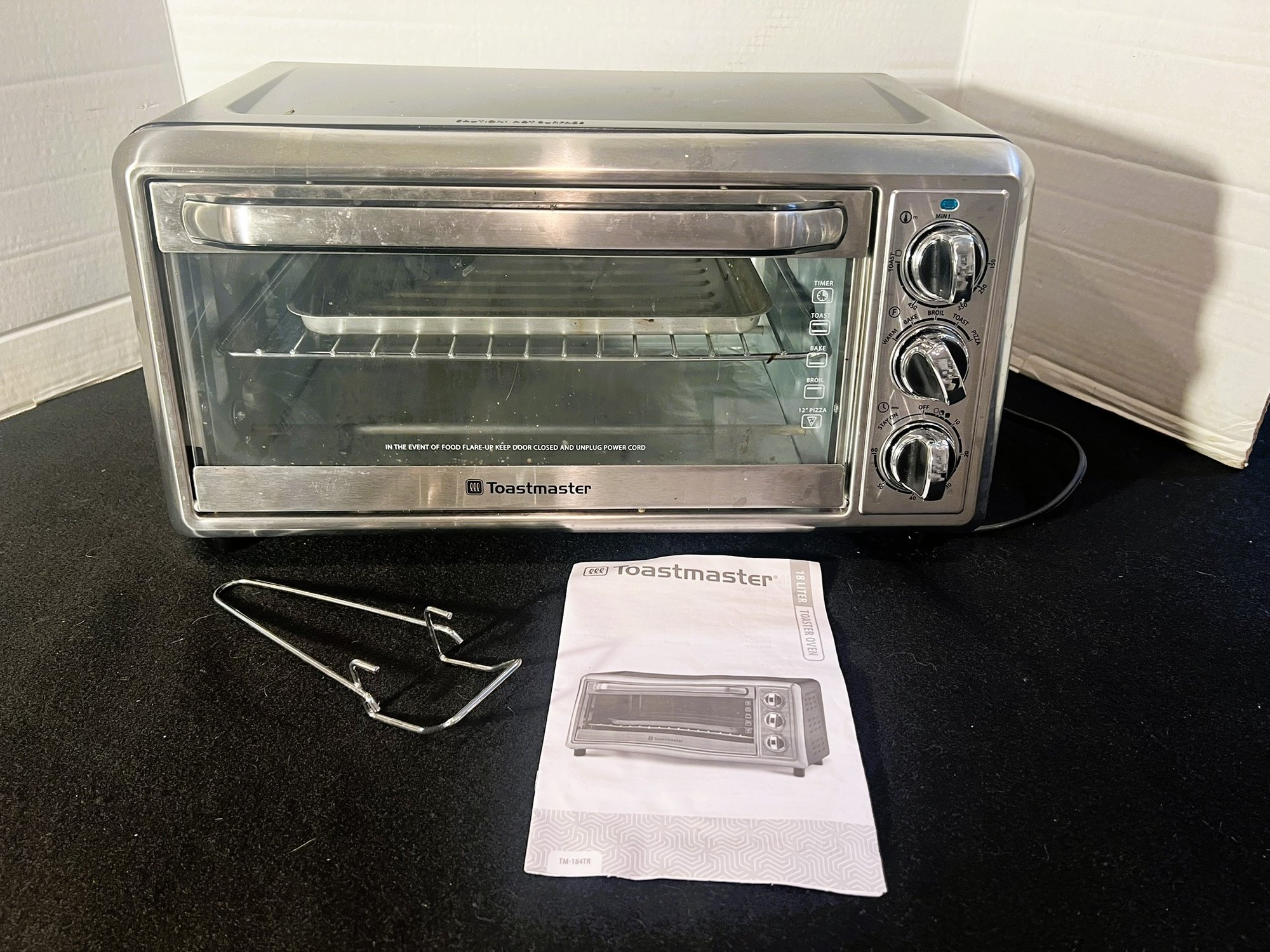 K/ Toastmaster Multifunction Toaster Oven - Black And Stainless, With ...