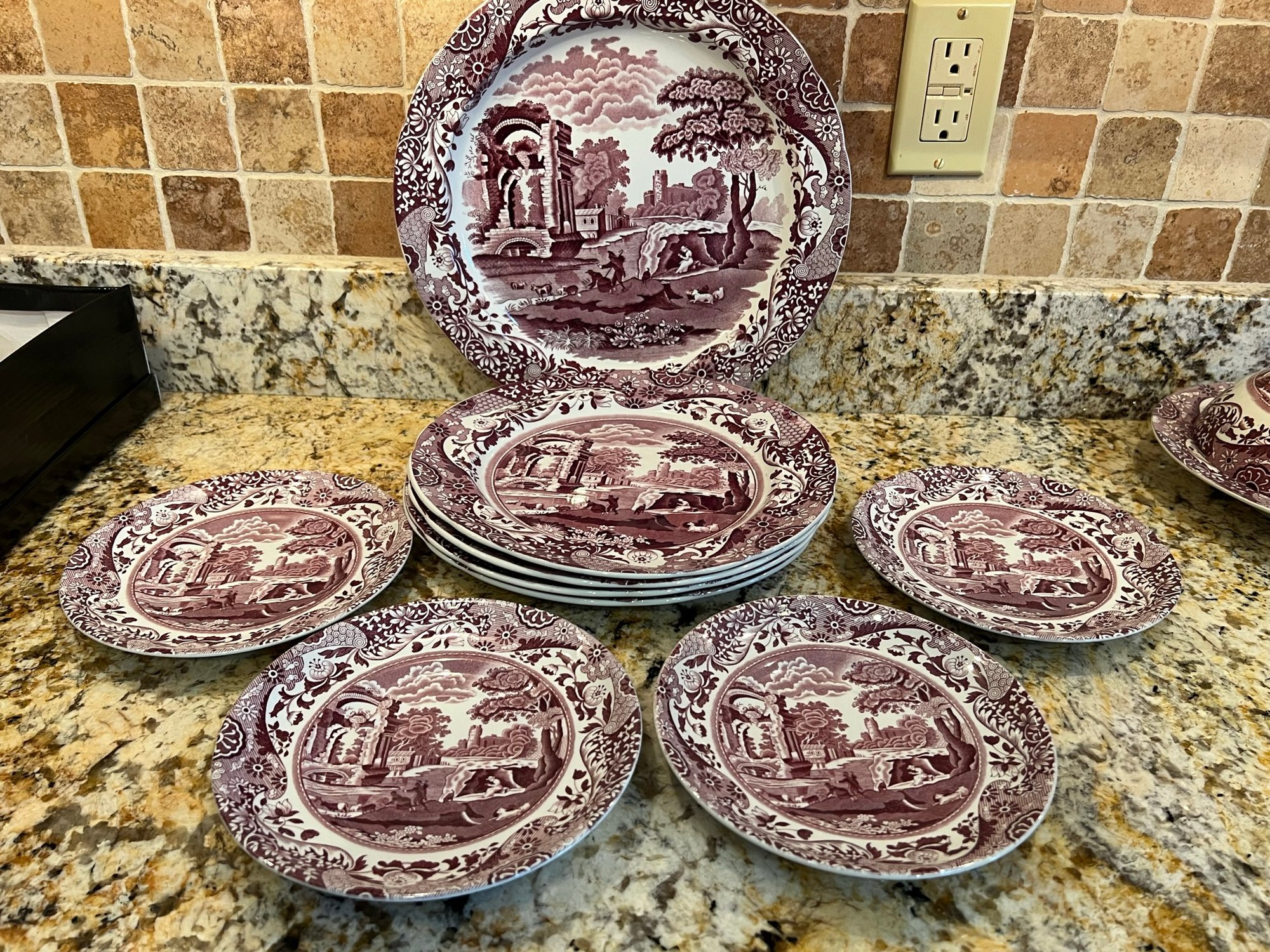 K/ Copeland Spode Dinnerware -tea/Soup Cups, Saucers, Round Covered ...