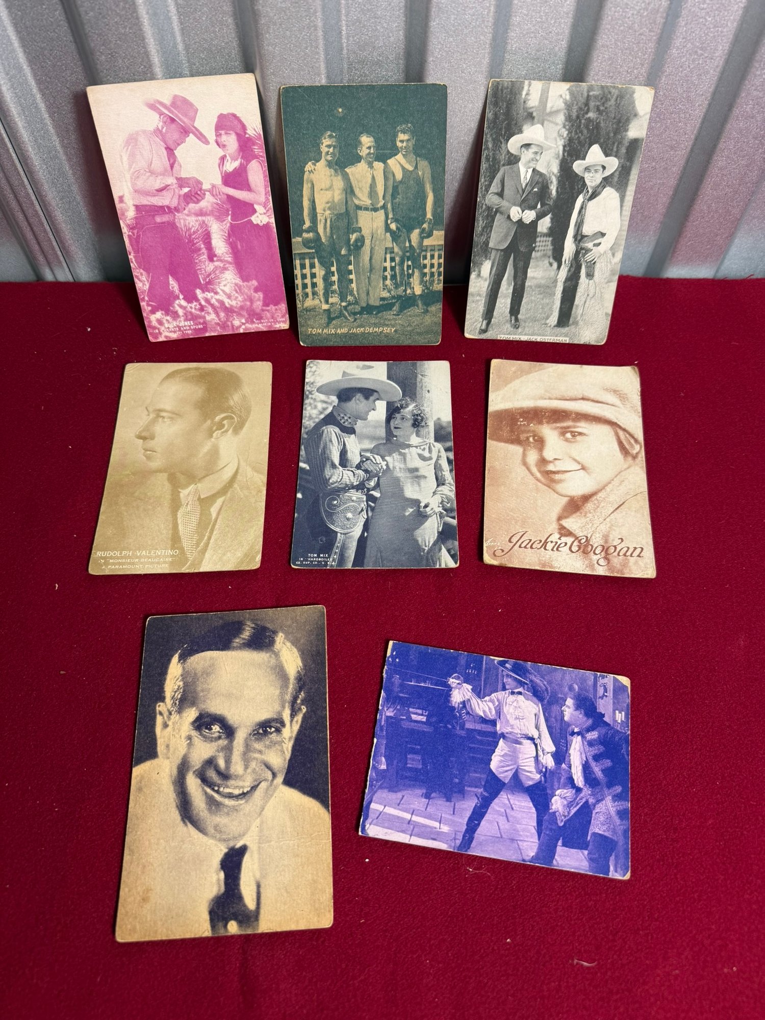 Bag 8 Vintage/Antique Cards: Actors From Early 1900's - Dempsey, Tom ...