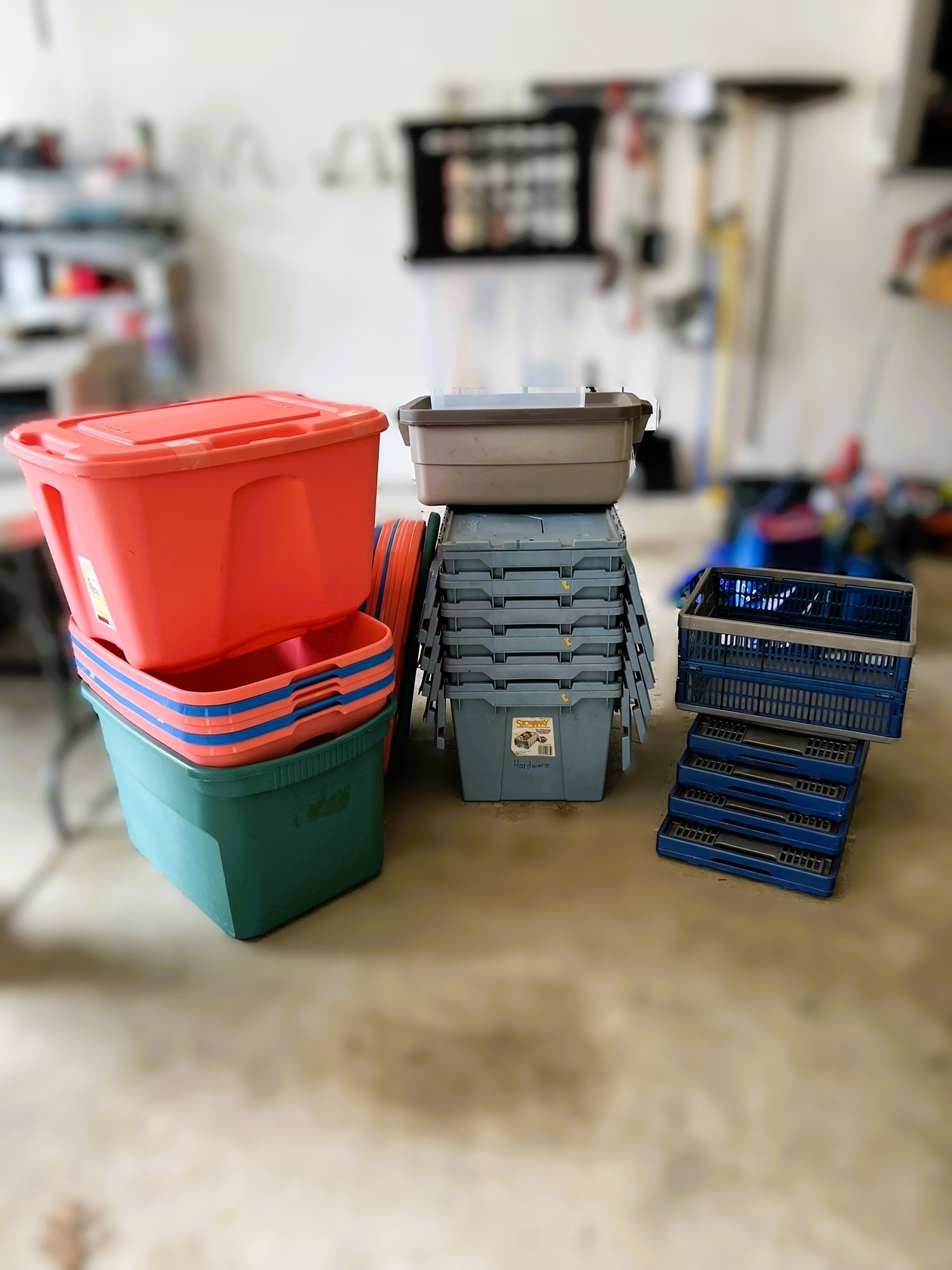 G/ 22pcs - Variety Of Storage Bins And Collapsible Totes - Stowaway ...