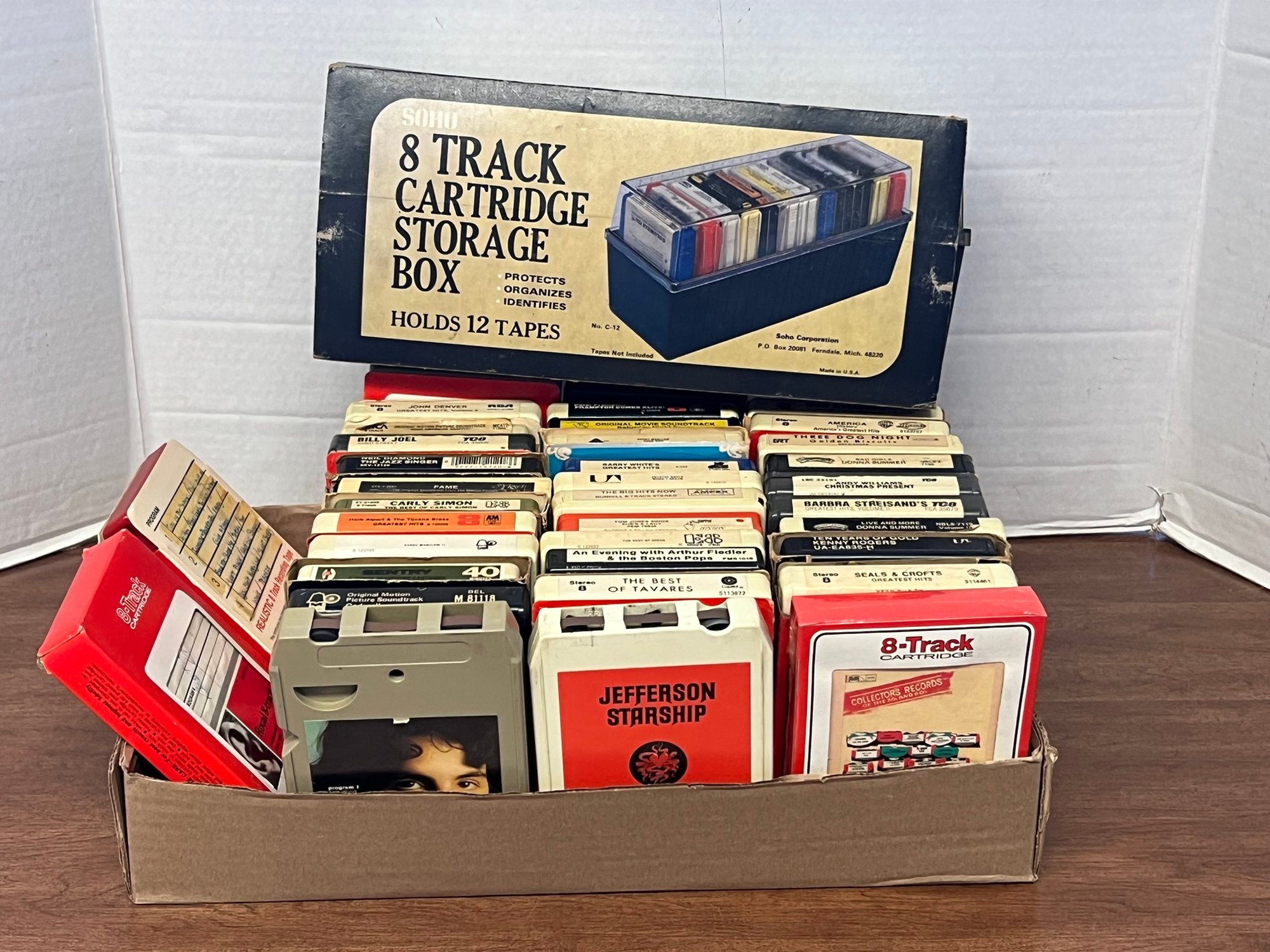 AN - AN91/ Box - Vintage 8 Track Tapes And Storage Box: John Denver ...
