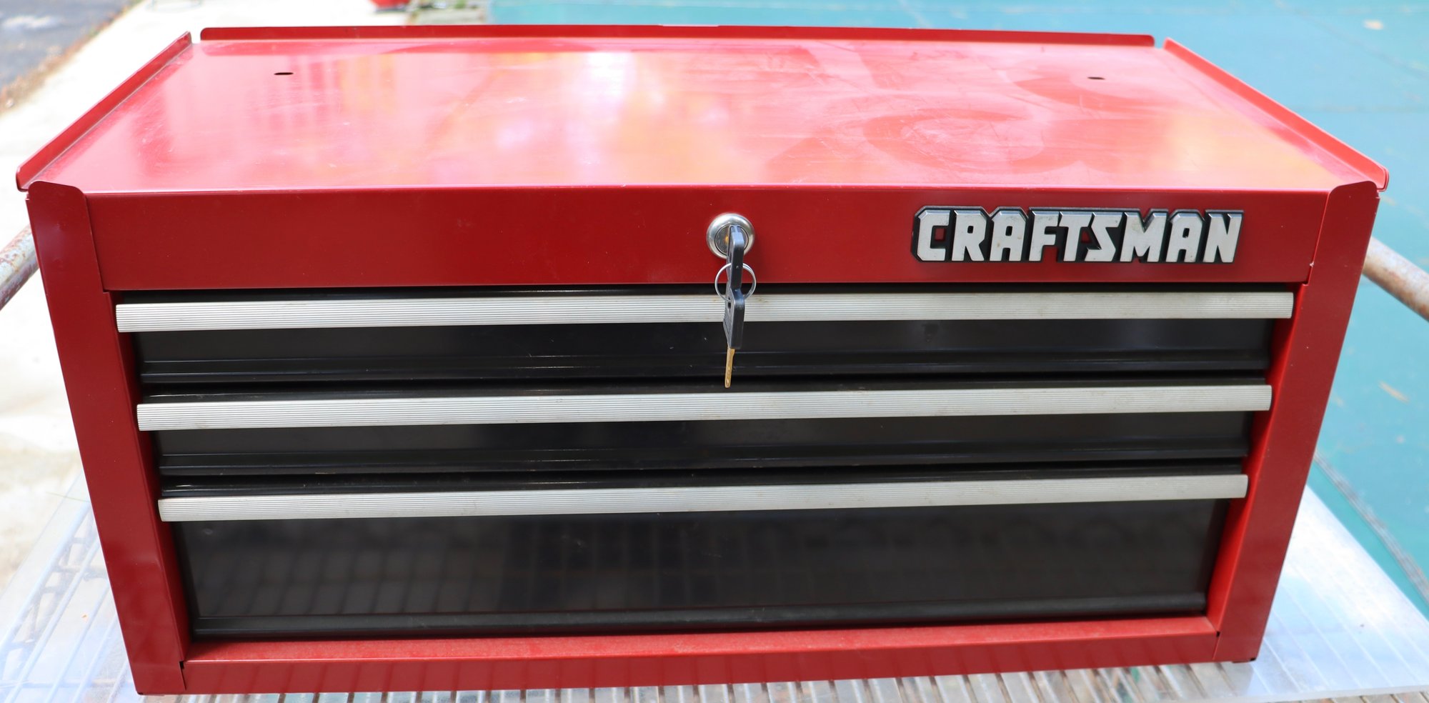 Lot 296 - Craftsman 3 Drawer Locking Tool Chest - 65120 #18040 ...