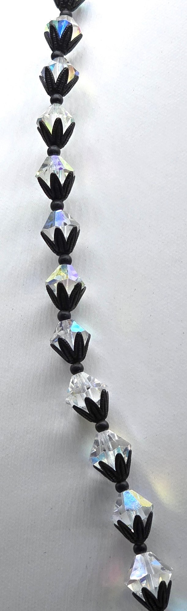 Lot 833LC- Elegant Art Deco Style Aurora Borealis Sterling Clasp ...