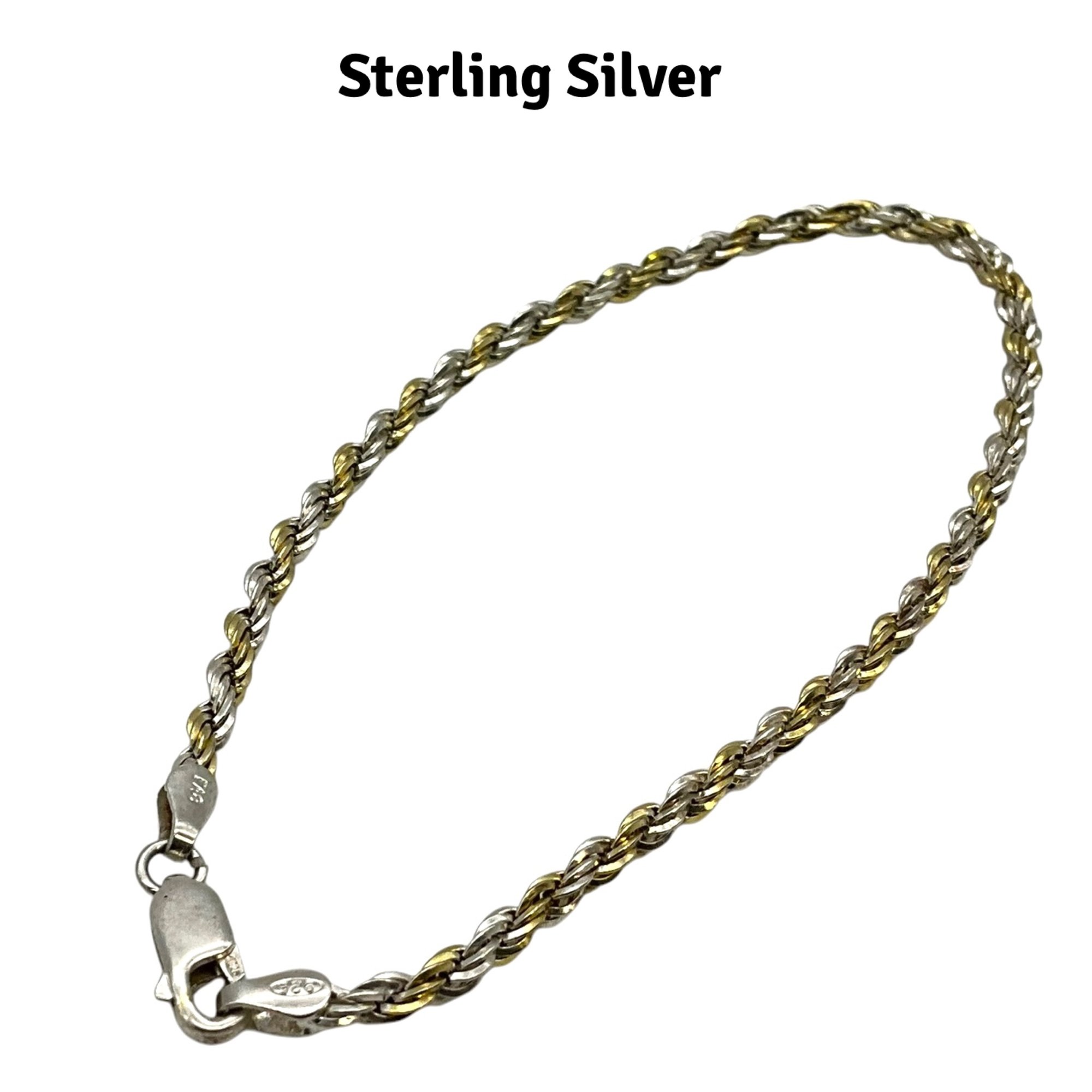 Lot 39MM- Sterling Silver Signed FAS Braided Bracelet #19748 ...