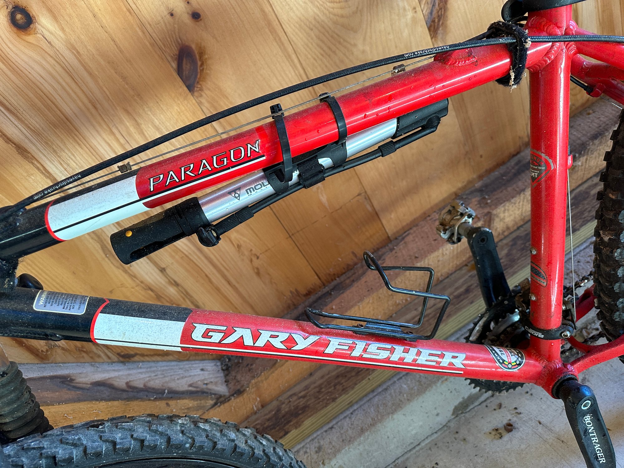 Lot 242B - Gary Fisher Red Bike - Paragon Genesis - 27 Inch Trail Bike ...