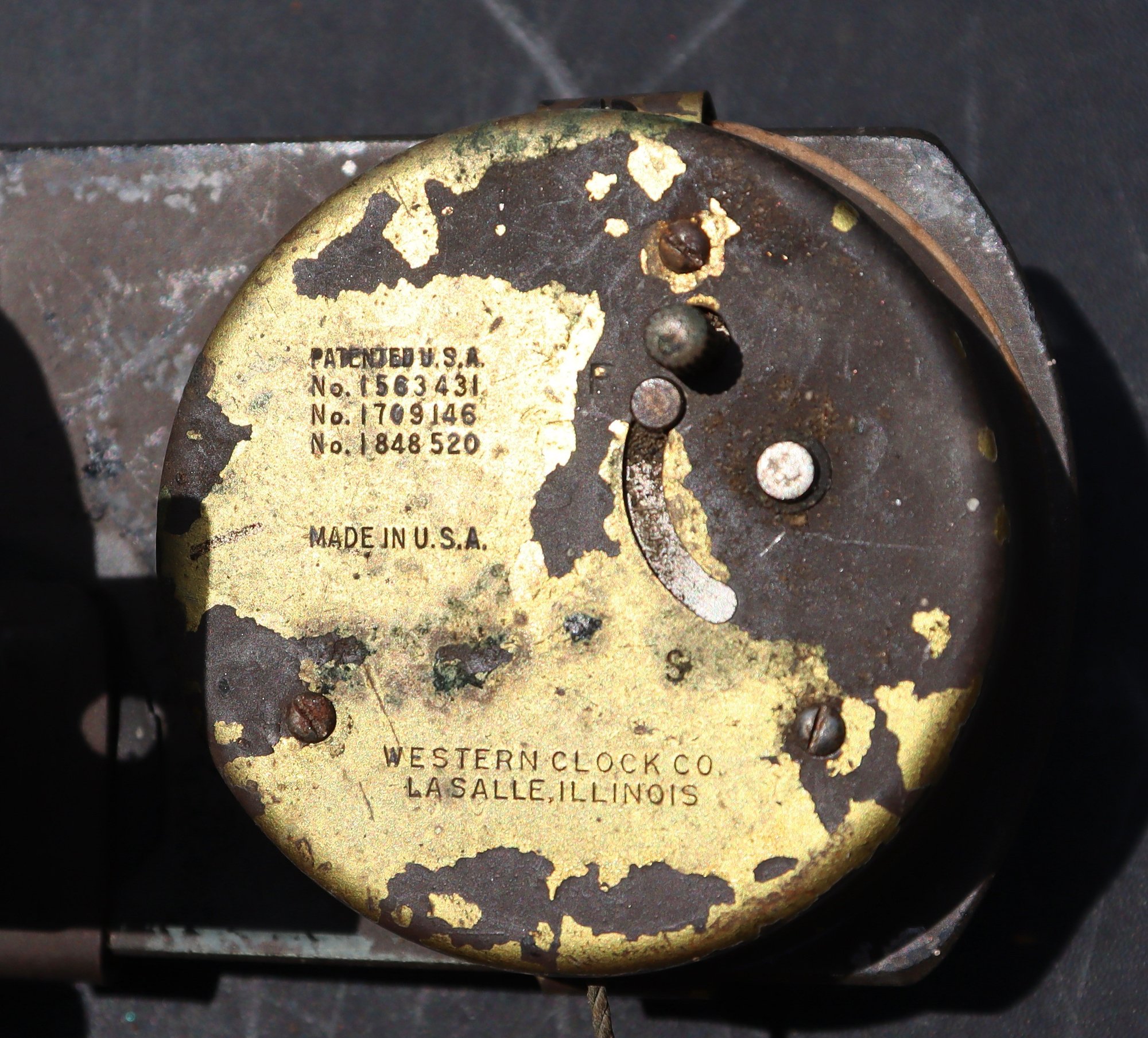 Lot 603 - 1930s Chevrolet Rear View Mirror Western Clockby LaSalle ...