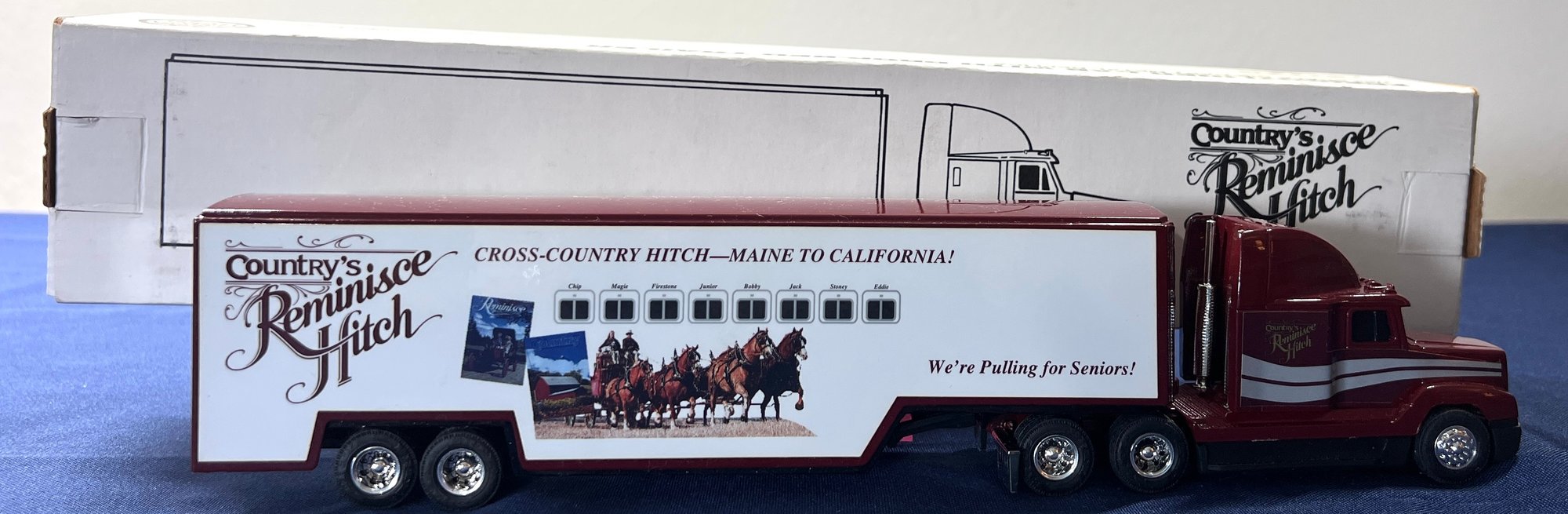 Lot 423 - Country's Reminisce Hitch Truck Tractor Trailer Freightliner ...