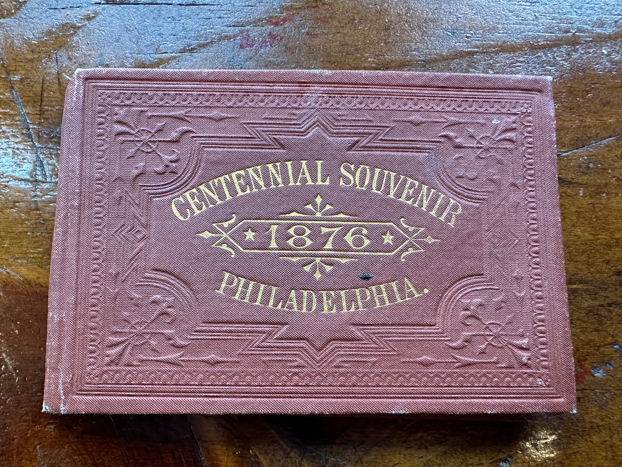 Lot 40- 1876 Centennial Souvenir Philadelphia Tiny Photobook B&W Prints ...