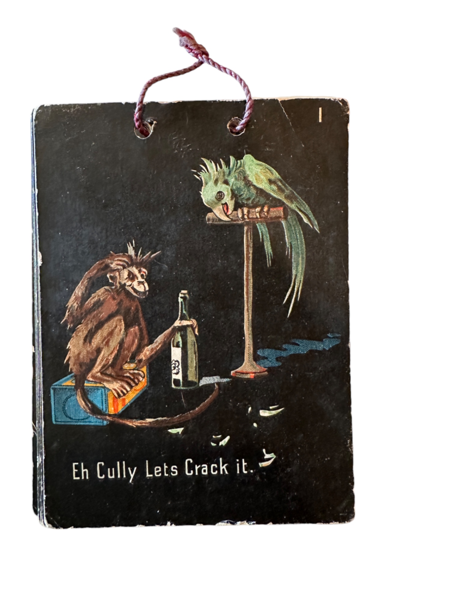 Lot 326 - COOL Set! Late 1800s Monkey Parrot Chromolitho - Armour ...